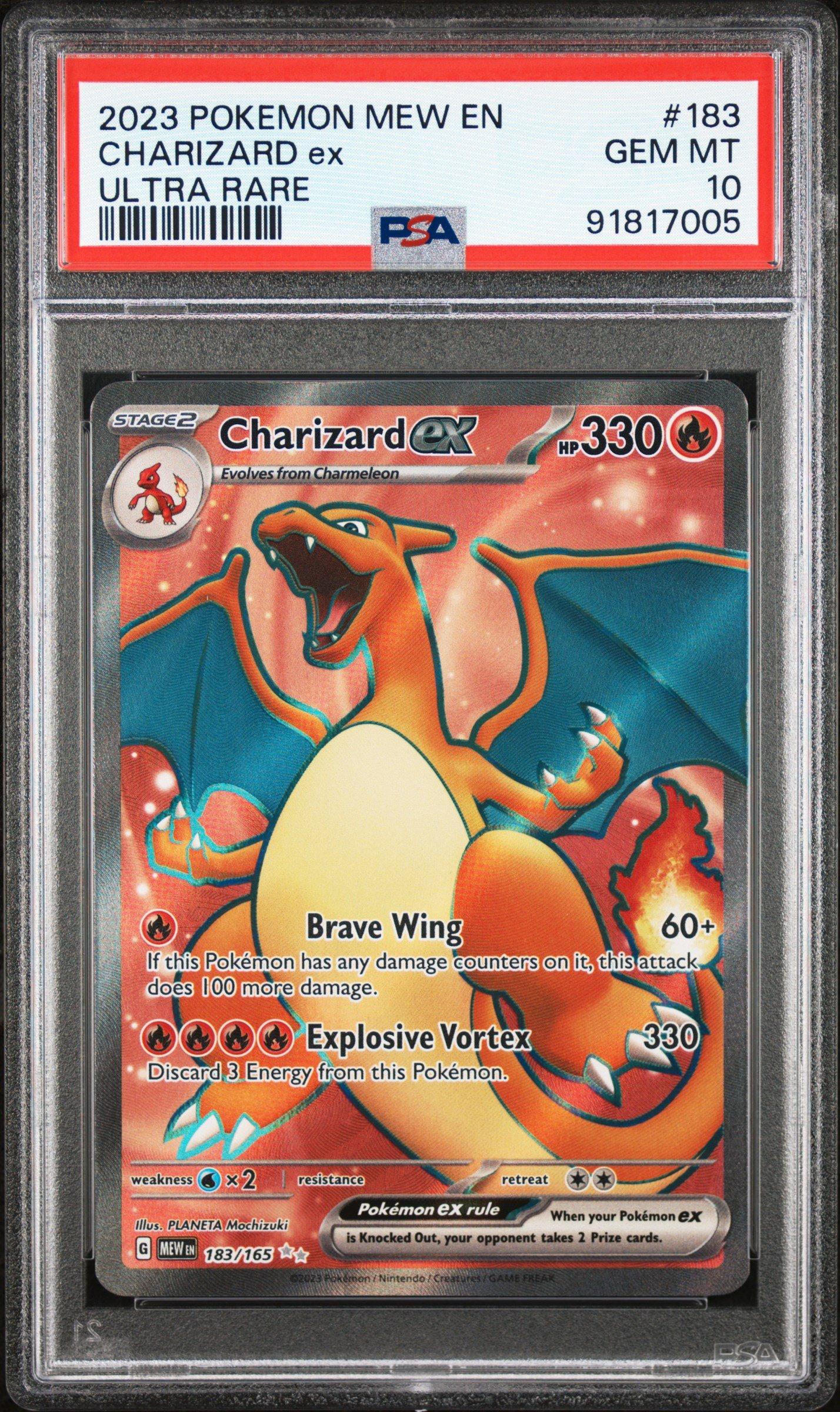 2023 Pokemon Mew En-151 183 Charizard Ex Ultra Rare PSA 10 | GameStop