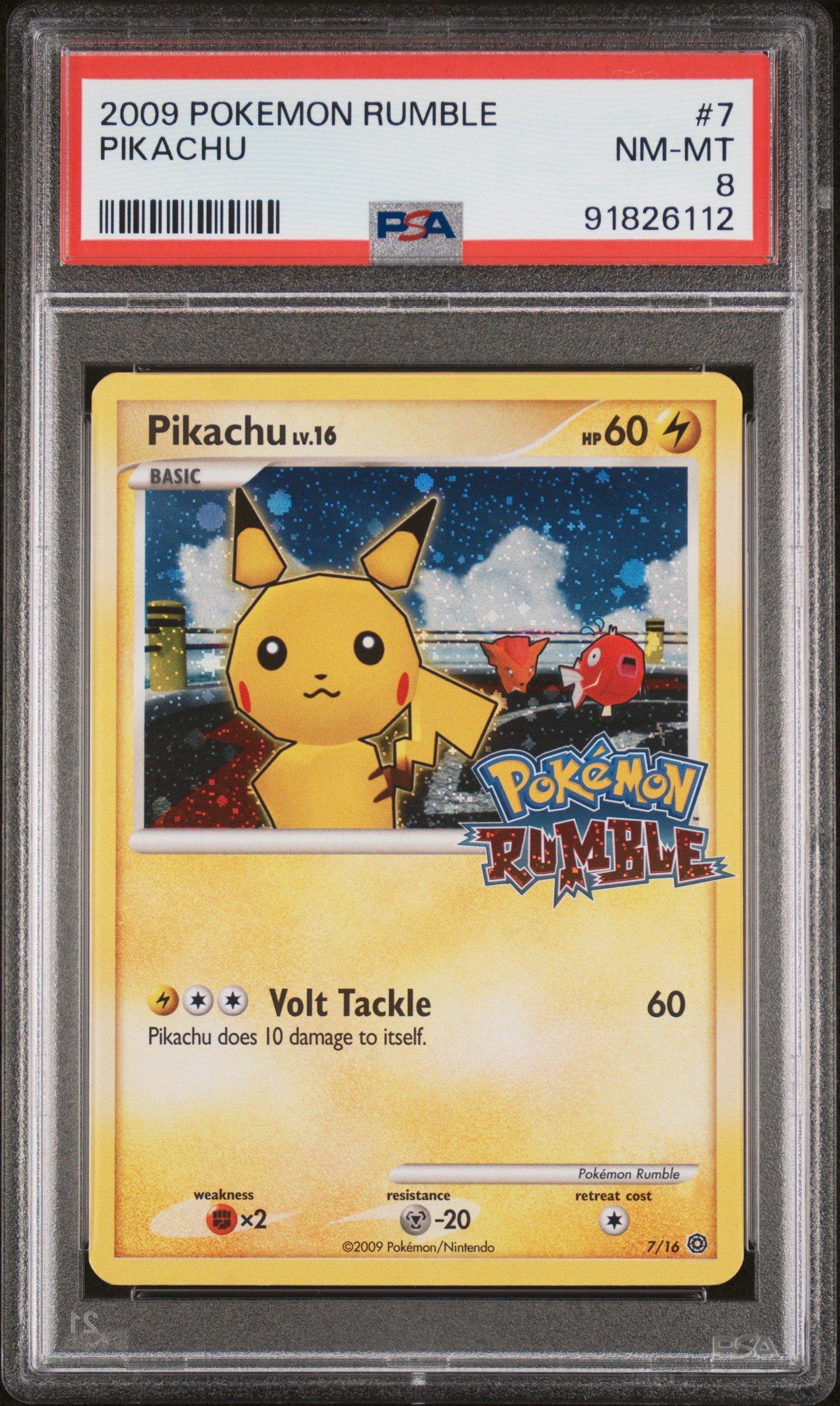 2009 Pokemon Rumble 7 Pikachu PSA 8 | GameStop