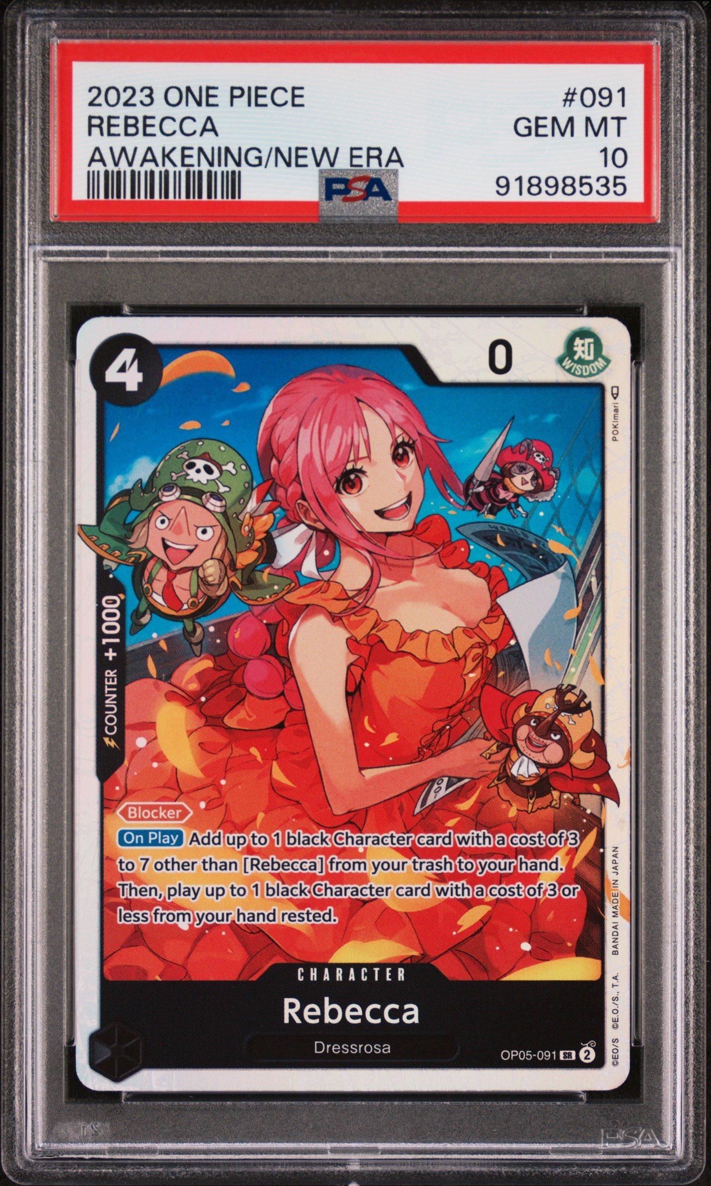 2023 One Piece Op05-awakening Of The New Era 091 Rebecca PSA 10 | GameStop