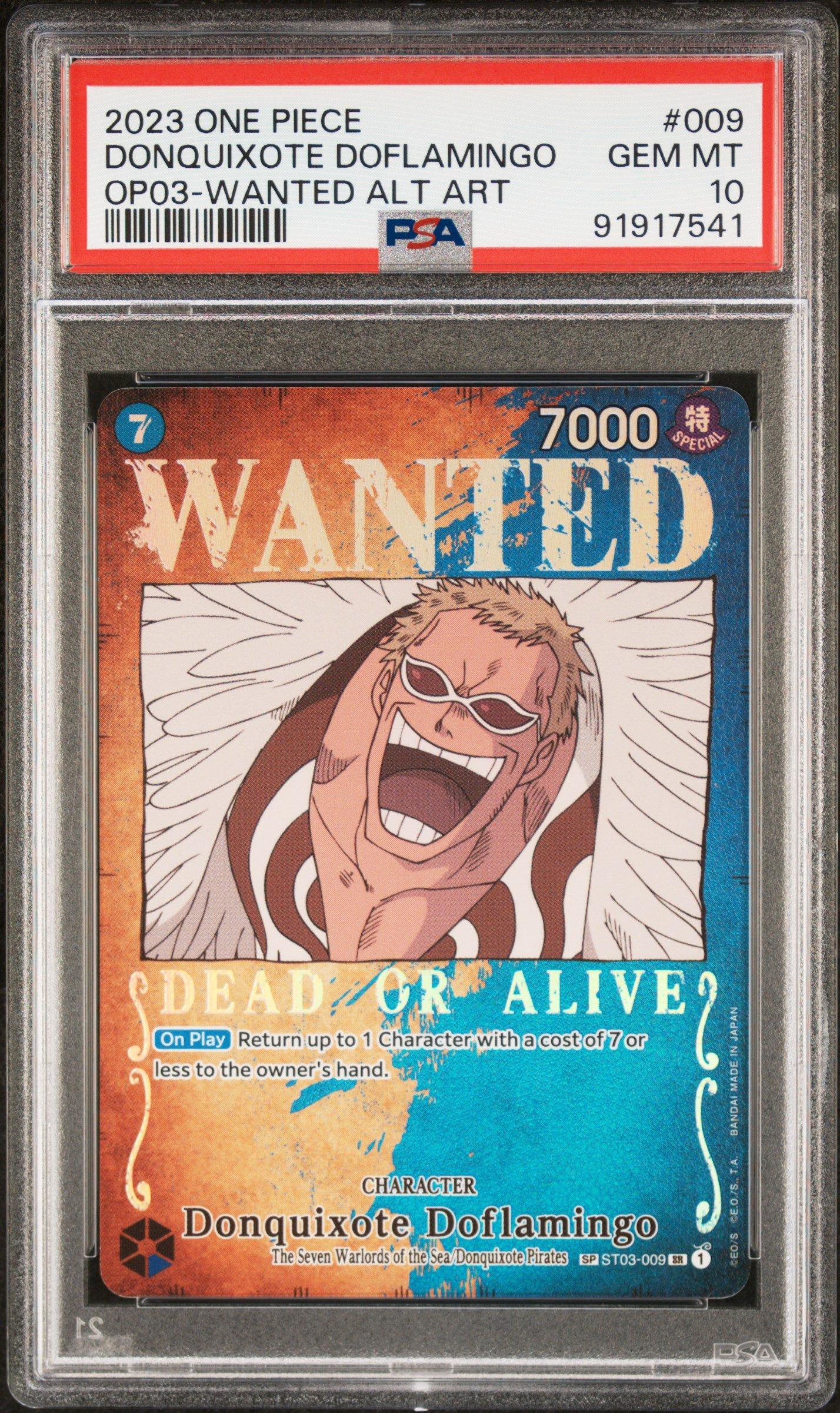 2023 One Piece Pillars Of Strength 009 Donquixote Doflamingo Wanted ...