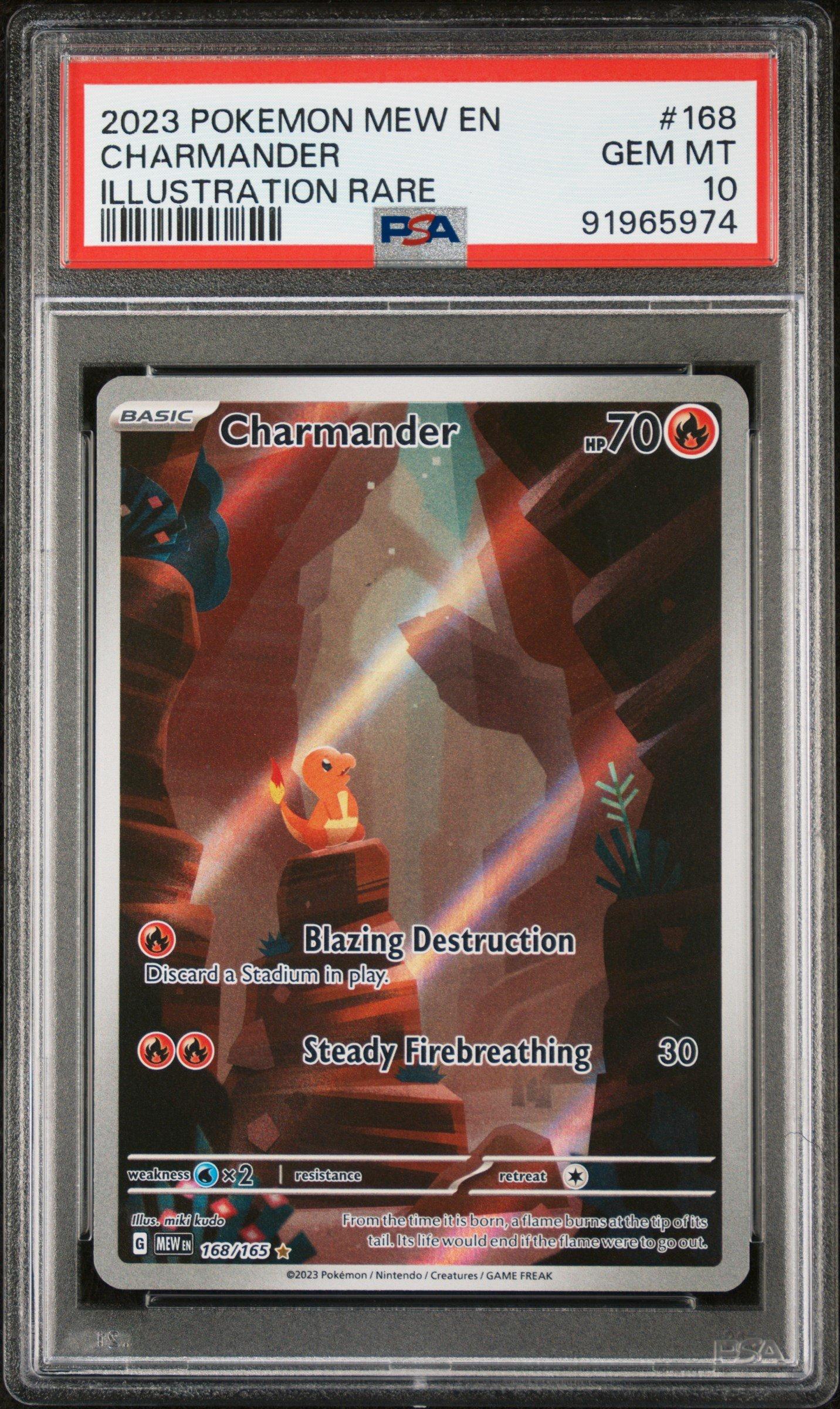 2023 Pokemon Mew En-151 168 Charmander Illustration Rare PSA 10 | GameStop