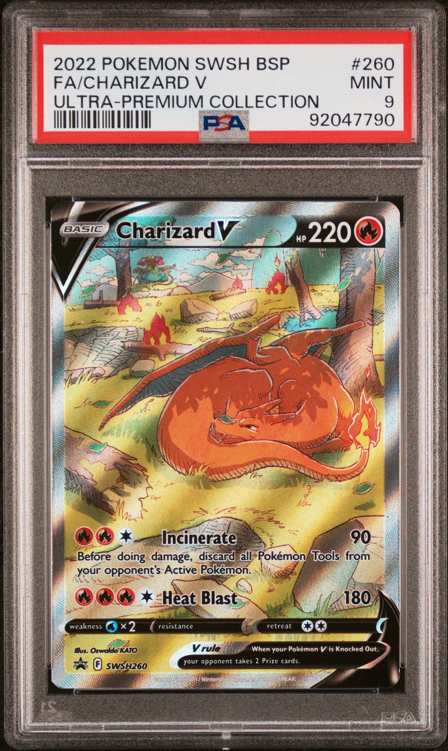 2022 Pokemon Swsh Black Star Promo 260 Full Art/charizard V Sword ...