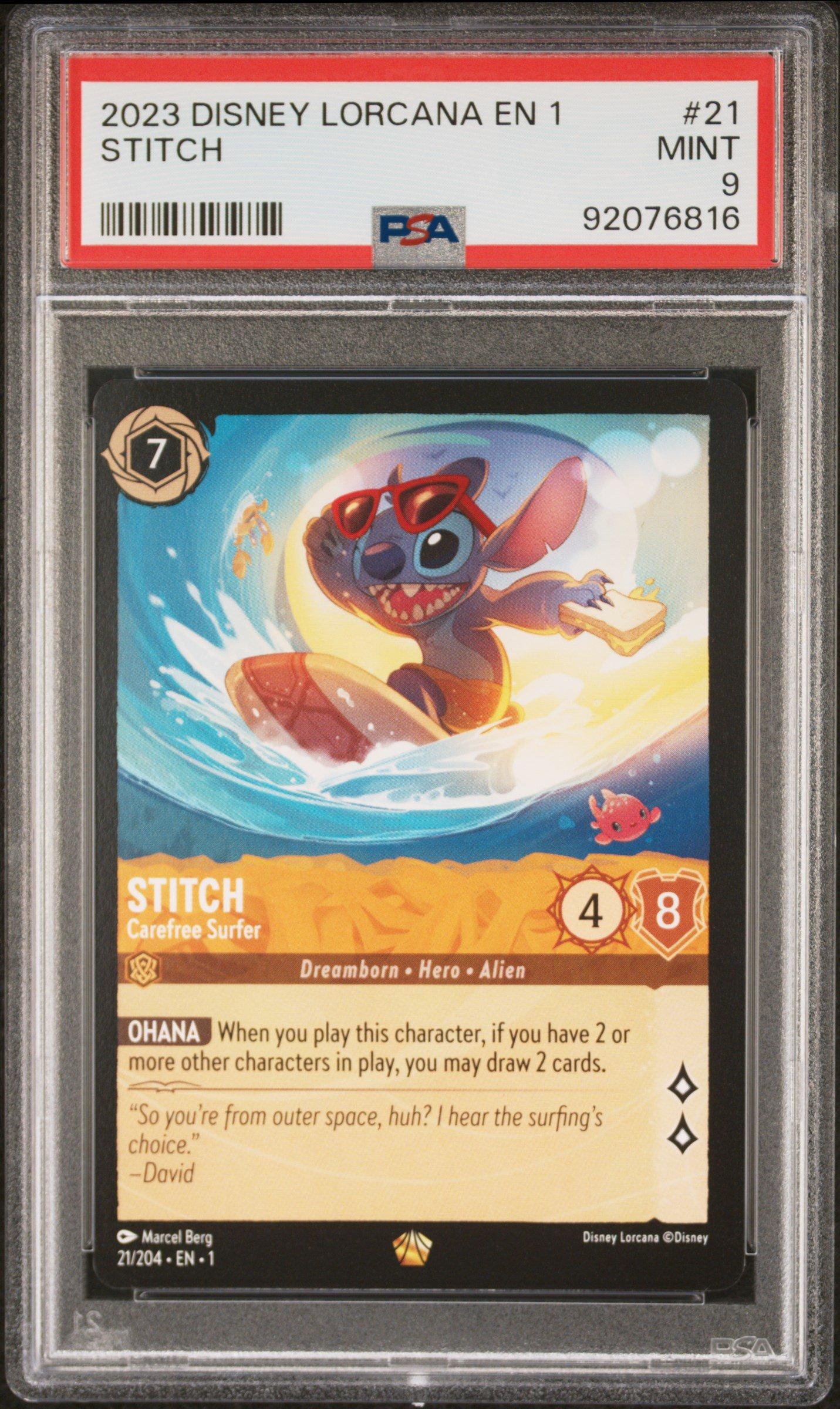 2023 Disney Lorcana En 1-the First Chapter 21 Stitch - Carefree Surfer ...