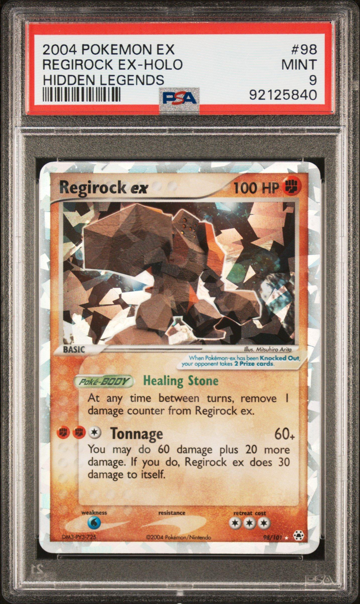 2004 Pokemon Ex Hidden Legends 98 Regirock Ex-holo PSA 9 | GameStop