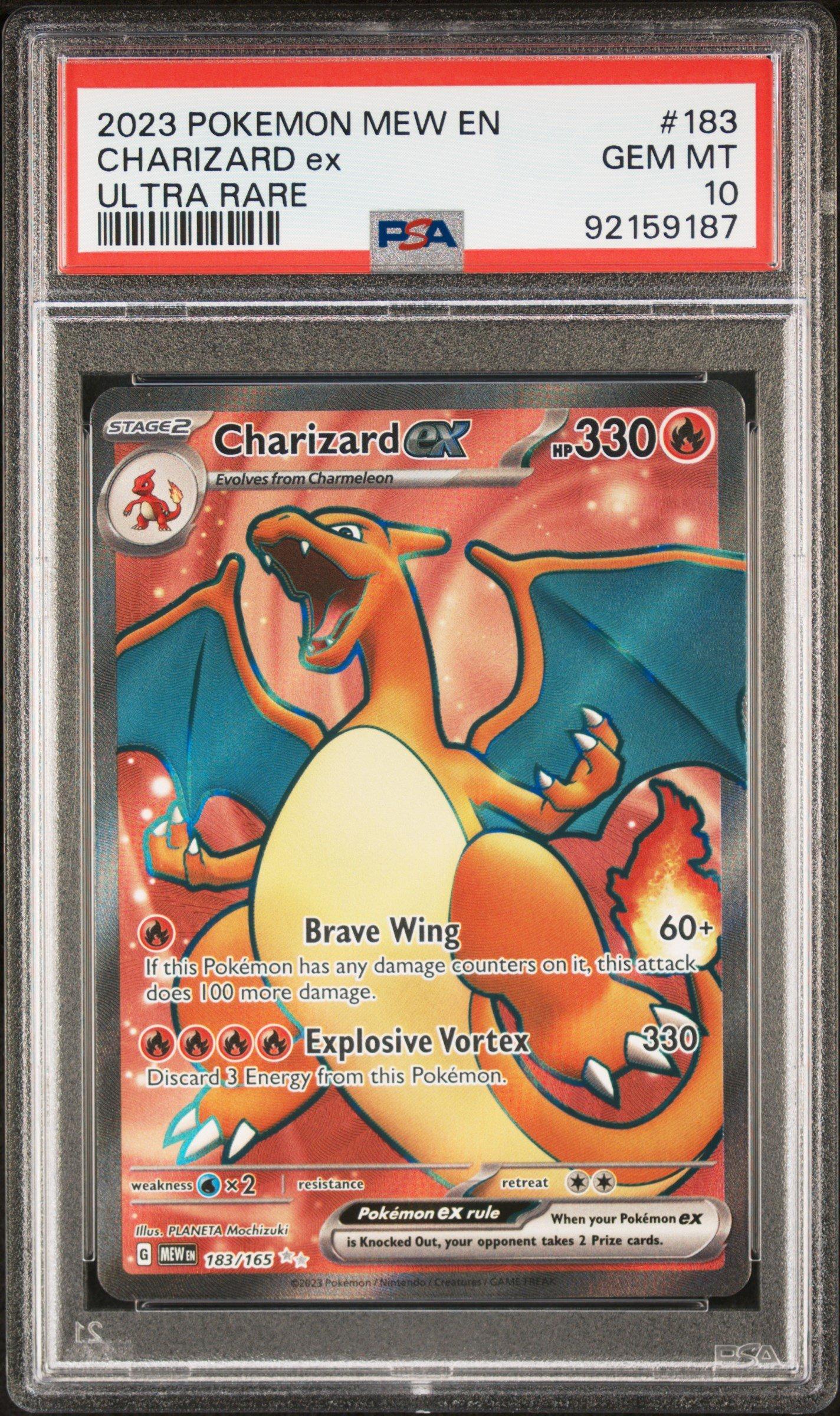 2023 Pokemon Mew En-151 183 Charizard Ex Ultra Rare PSA 10 | GameStop