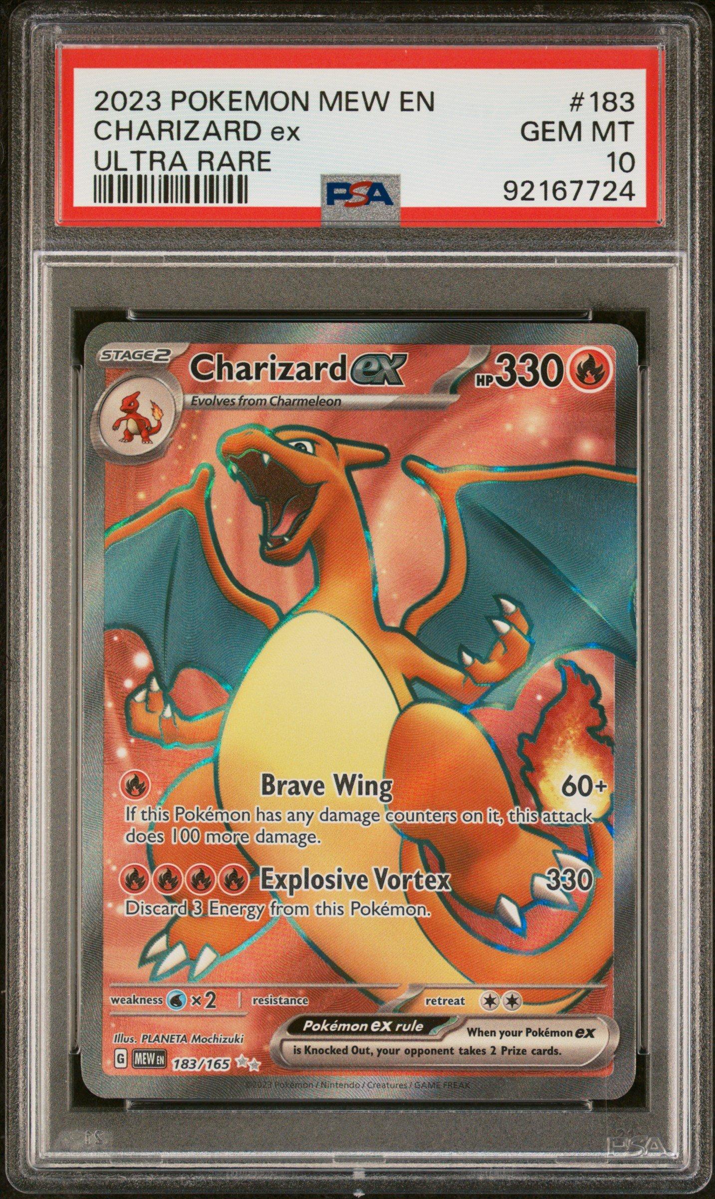 2023 Pokemon Mew En-151 183 Charizard Ex Ultra Rare PSA 10 | GameStop