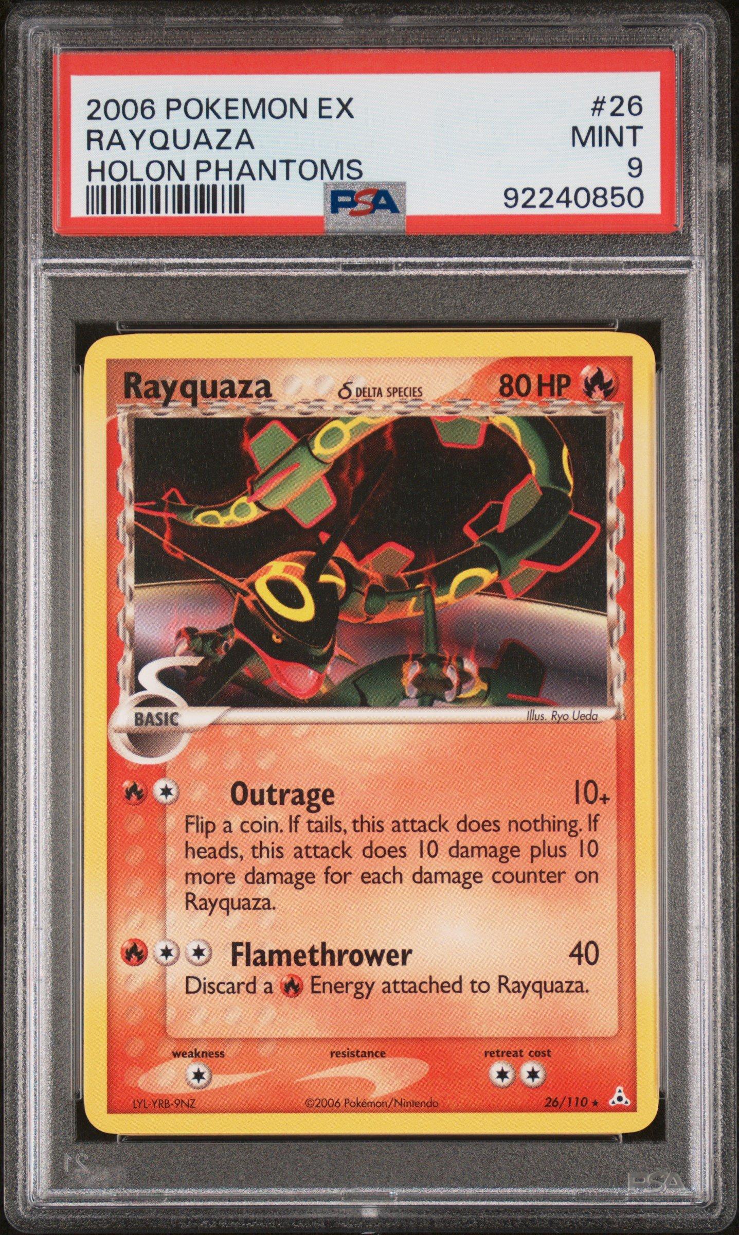2006 Pokemon Ex Holon Phantoms 26 Rayquaza PSA 9 | GameStop