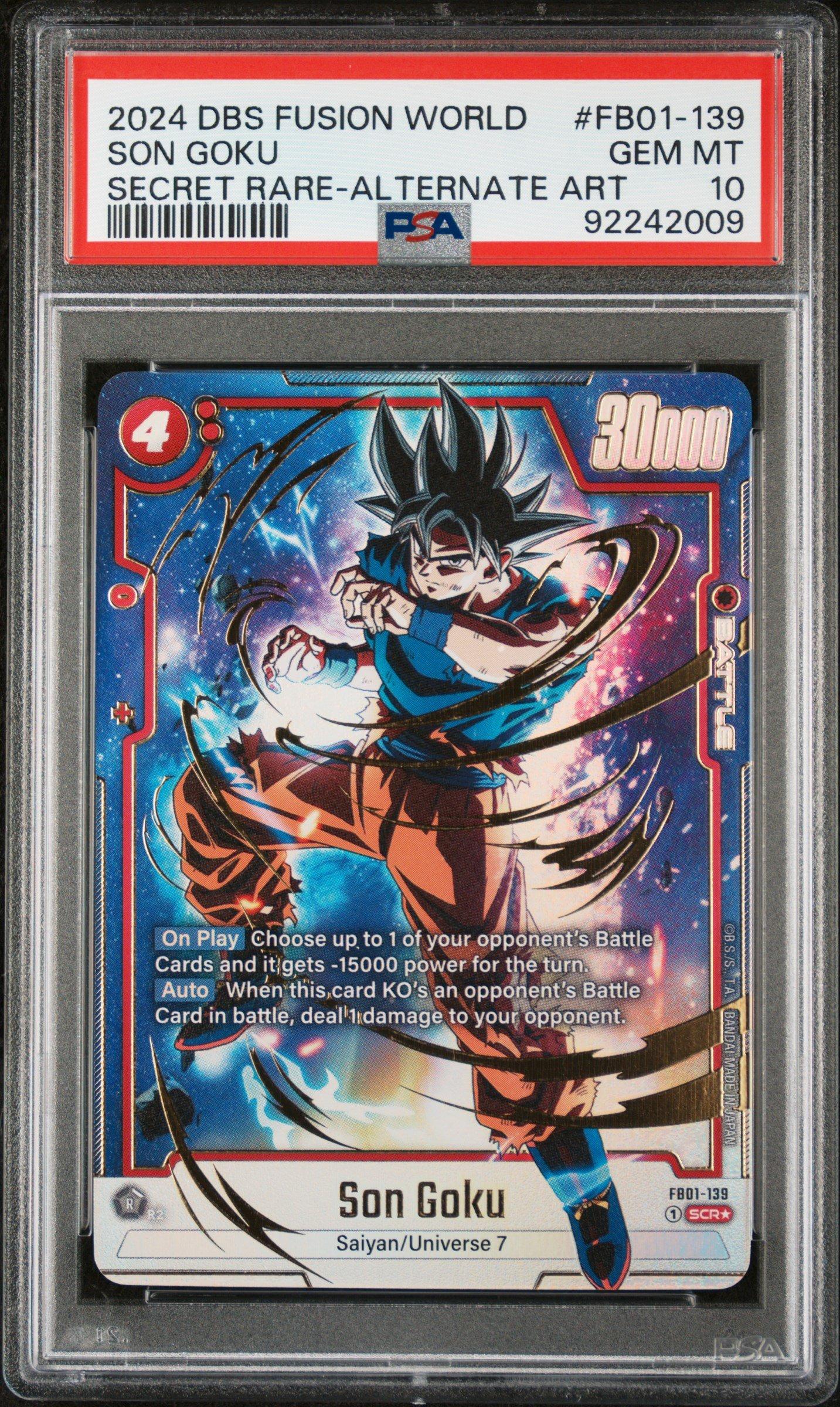 2024 Dragon Ball Super Card Game Fusion World Awakened Pulse Fb01-139 Son Goku Secret Rare ...