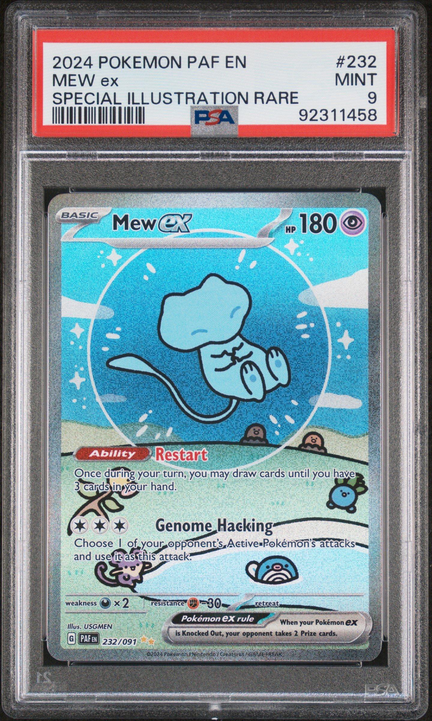 2024 Pokemon Paf En-paldean Fates 232 Mew Ex PSA 9 | GameStop
