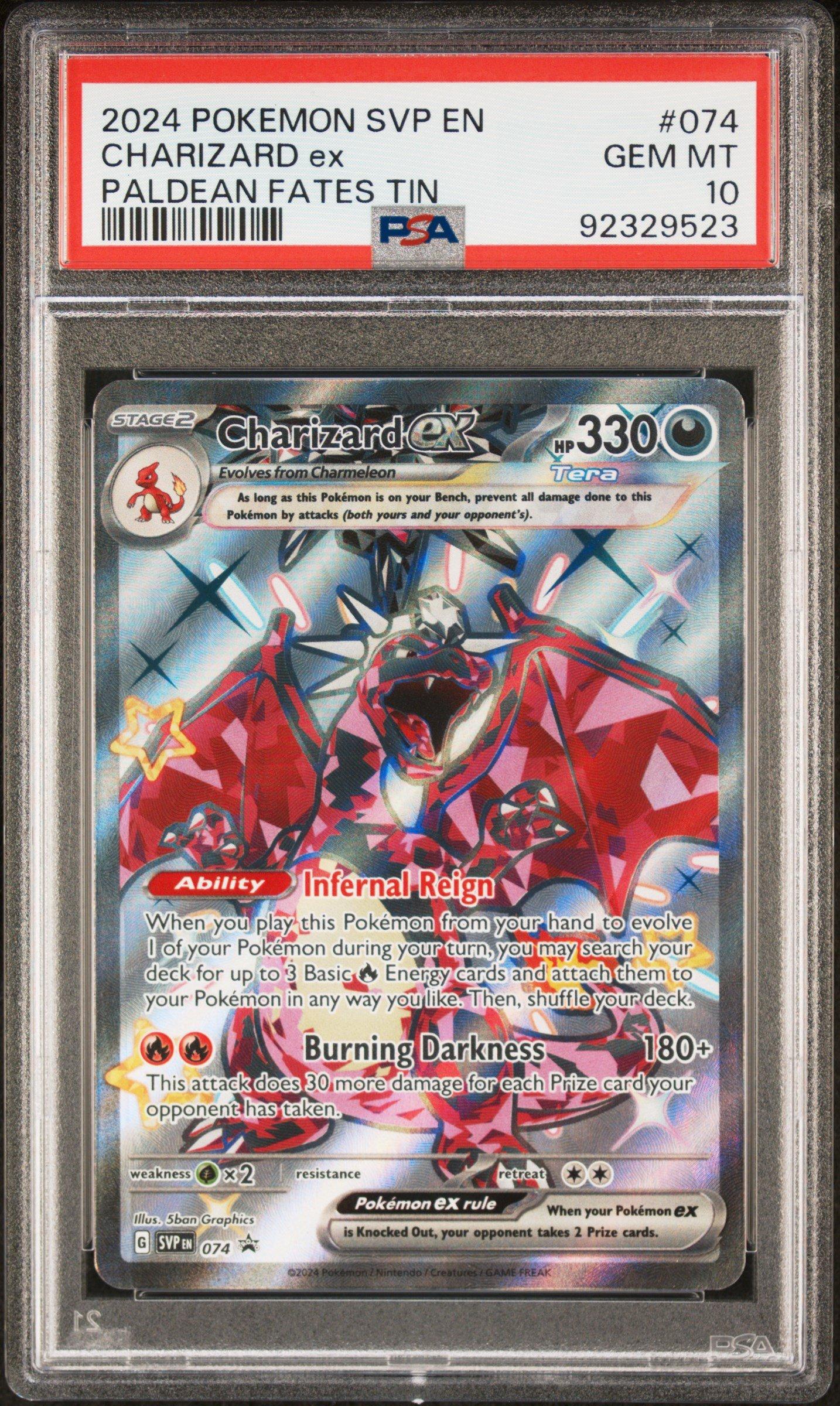 2024 Pokemon Svp En-sv Black Star Promo 074 Charizard Ex PSA 10 | GameStop