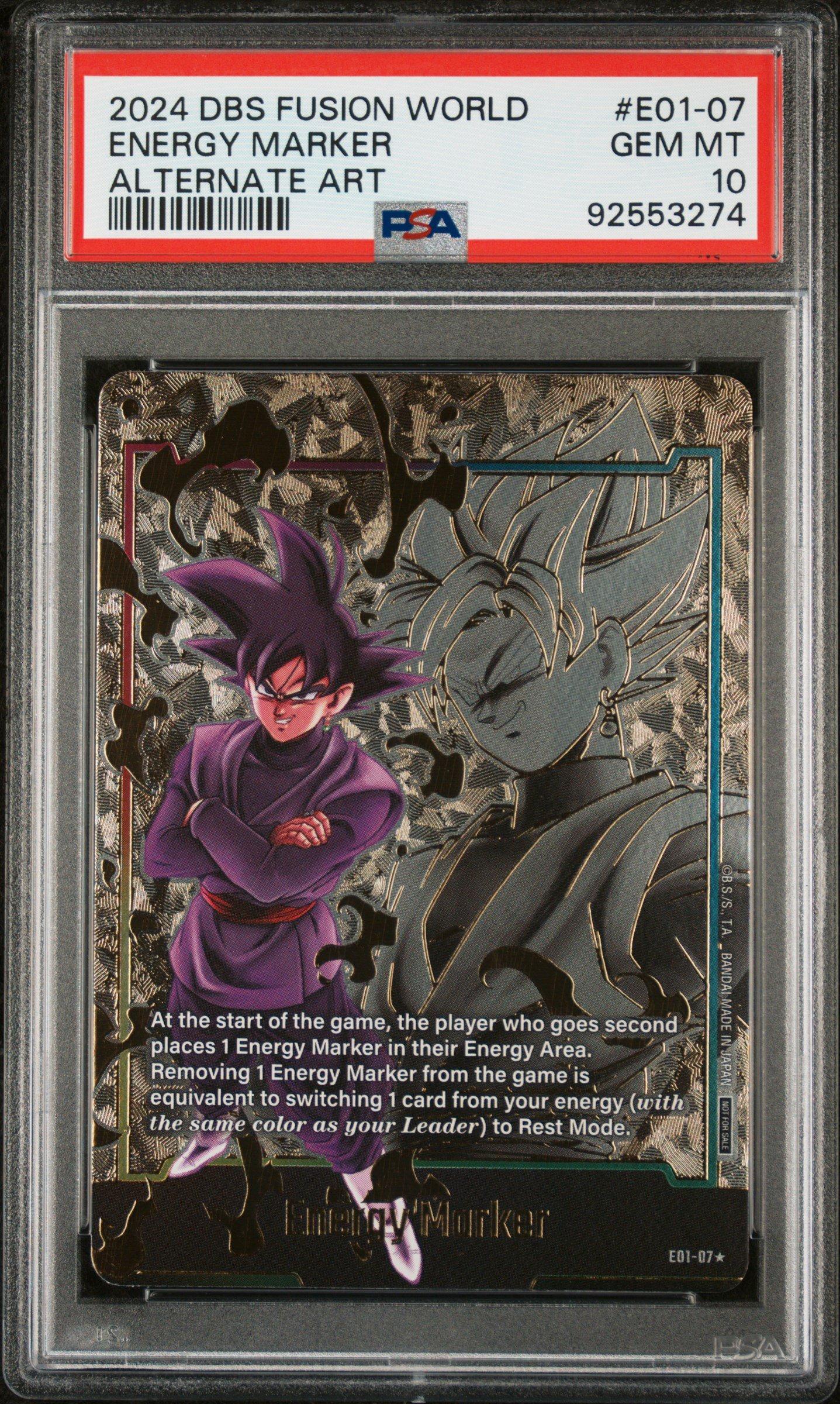 2024 Dragon Ball Super Card Game Fusion World Energy Marker Pack 01 E01-07 Energy Marker PSA 10 ...