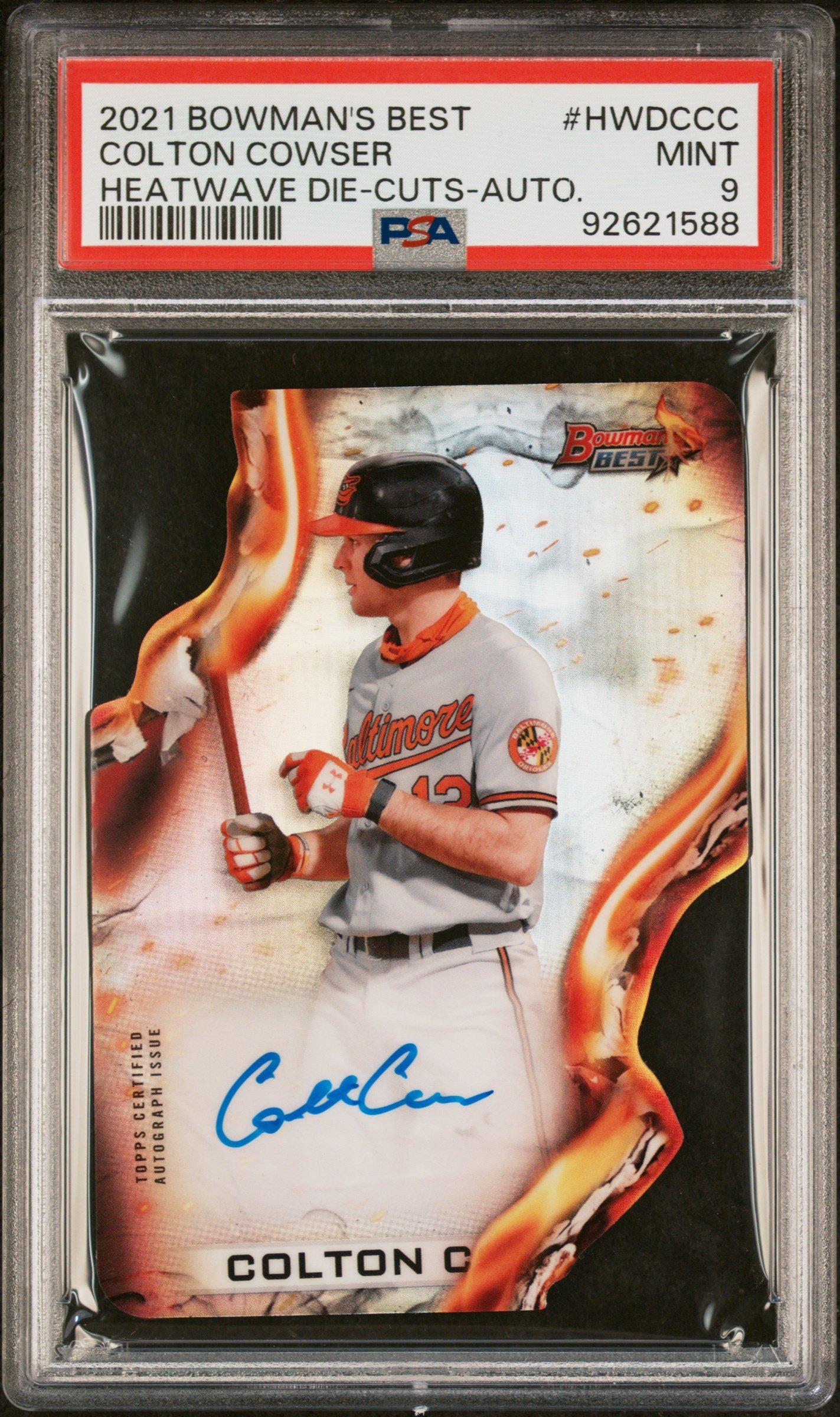2021 Bowman's Best Heatwave Die-cuts Hwdccc Colton Cowser Autograph PSA ...