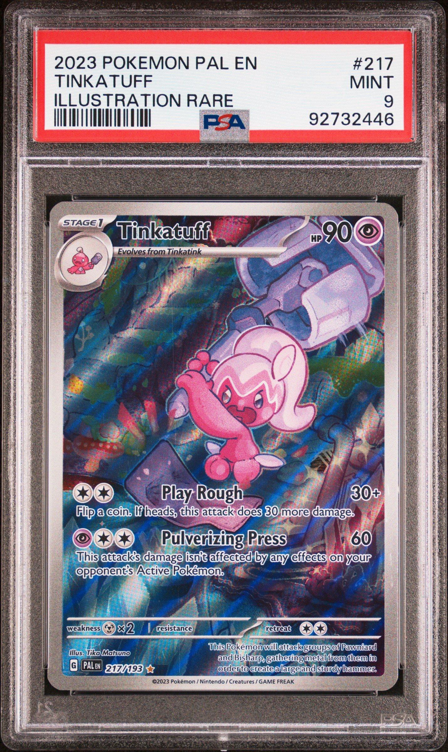 2023 Pokemon Pal En-paldea Evolved 217 Tinkatuff Illustration Rare PSA ...