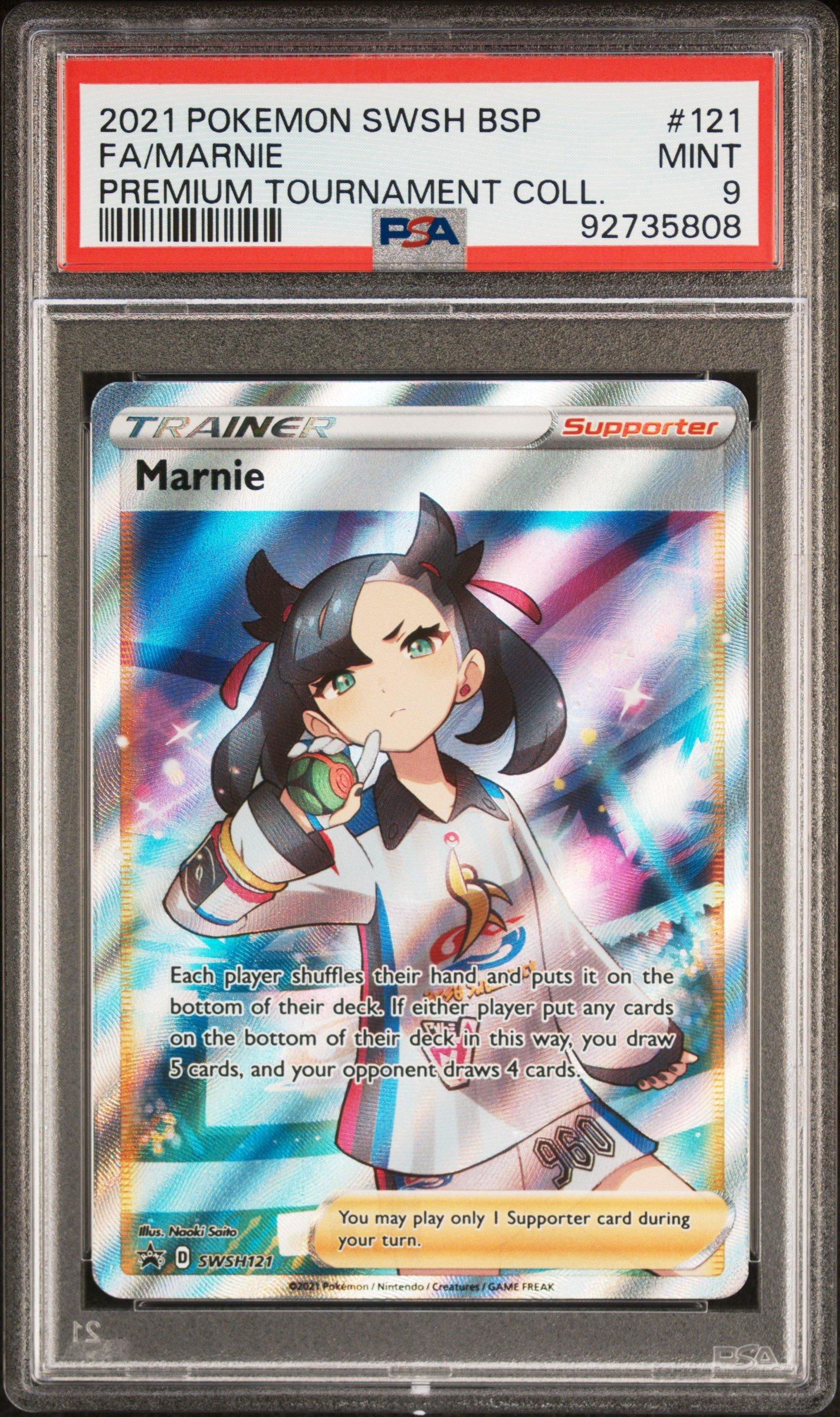 2021 Pokemon Swsh Black Star Promo 121 Full Art/marnie Marnie Premium ...