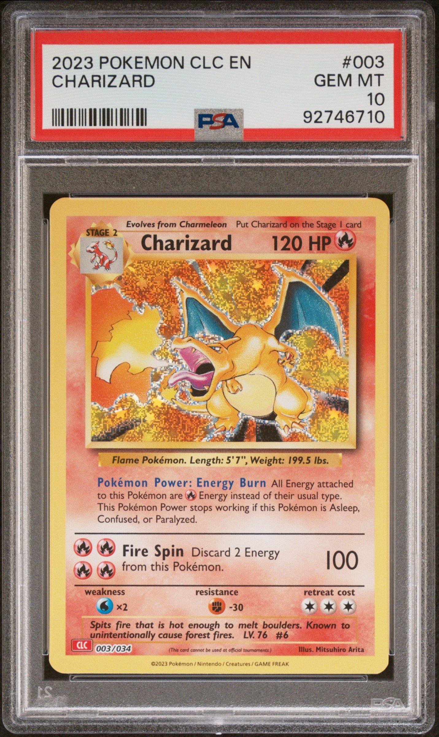 2023 Pokemon Clc-trading Card Game Classic Charizard & Ho-oh Ex Deck 003 Charizard PSA 10 | GameStop