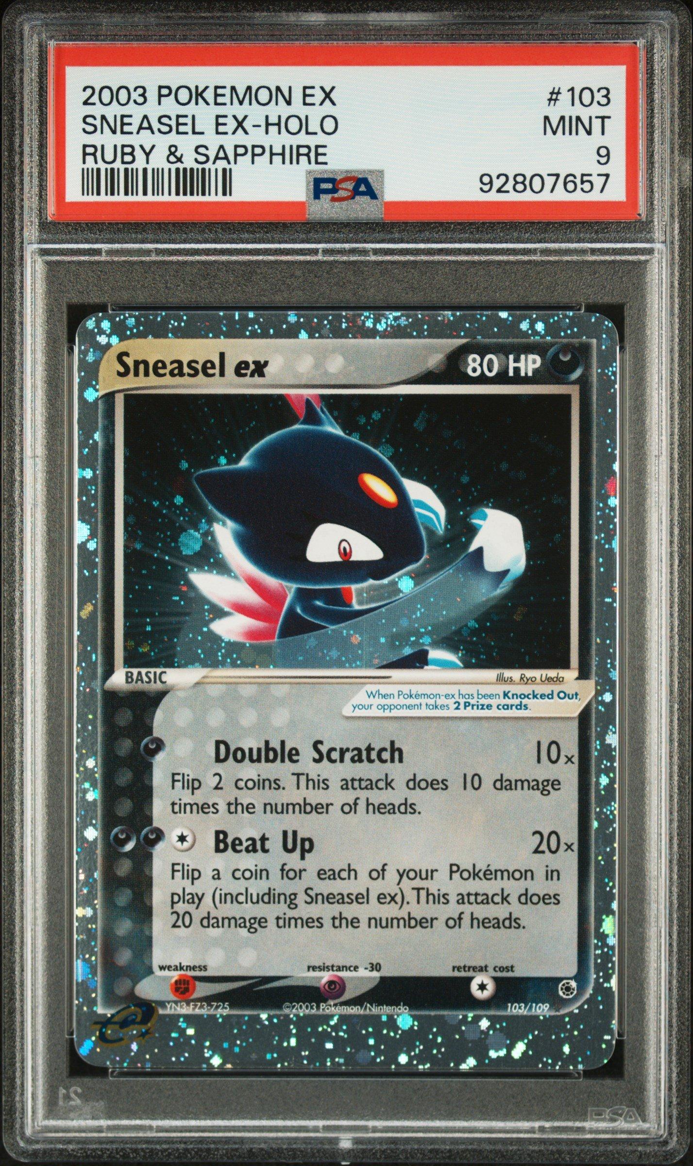 2003 Pokemon Ex Ruby & Sapphire 103 Sneasel Ex-holo PSA 9 | GameStop
