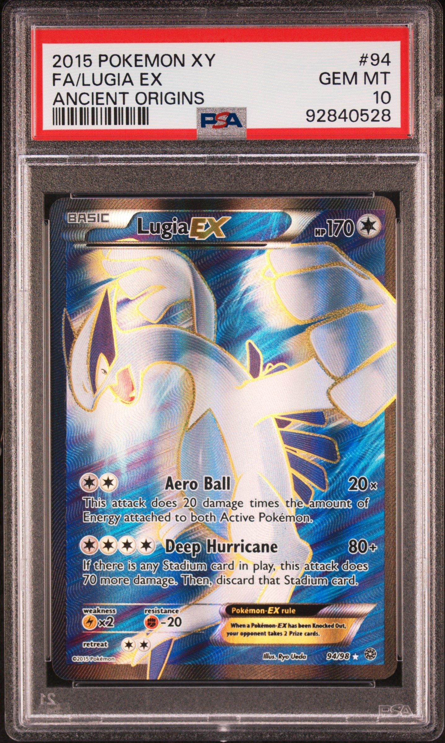2015 Pokemon Xy Ancient Origins 94 Full Art/lugia Ex PSA 10 | GameStop