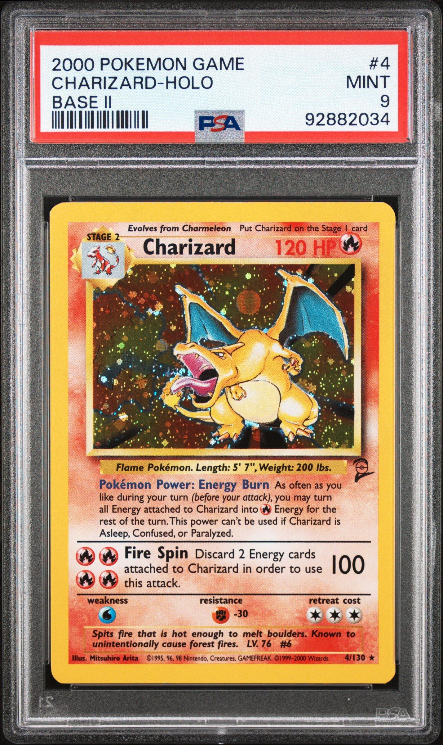 2000 Pokemon Game Base Ii 4 Charizard-holo PSA 9 | GameStop