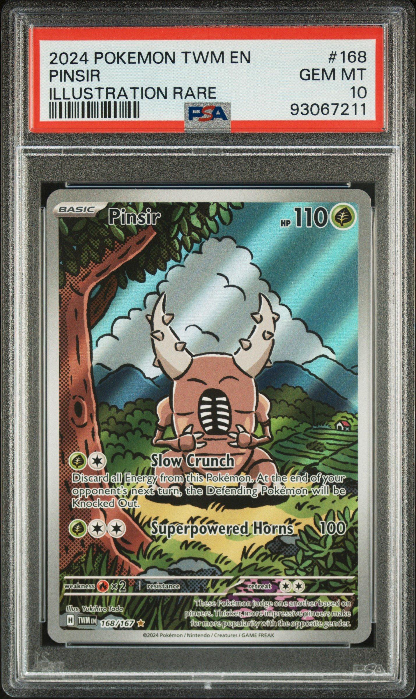 2024 Pokemon Twm En-twilight Masquerade 168 Pinsir Illustration Rare PSA 10 | GameStop