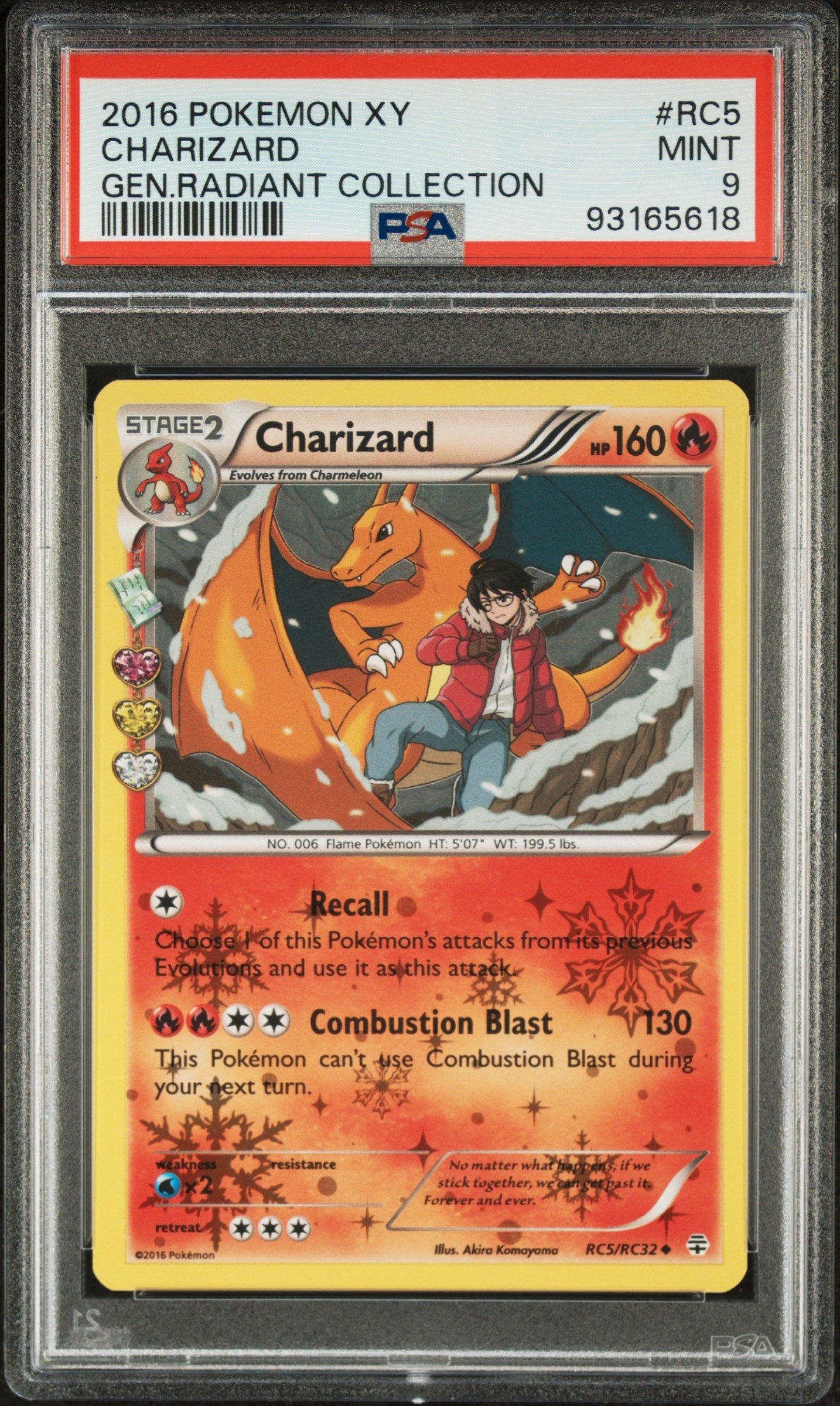 2016 Pokemon Xy Generations Radiant Collection Rc5 Charizard PSA 9 ...
