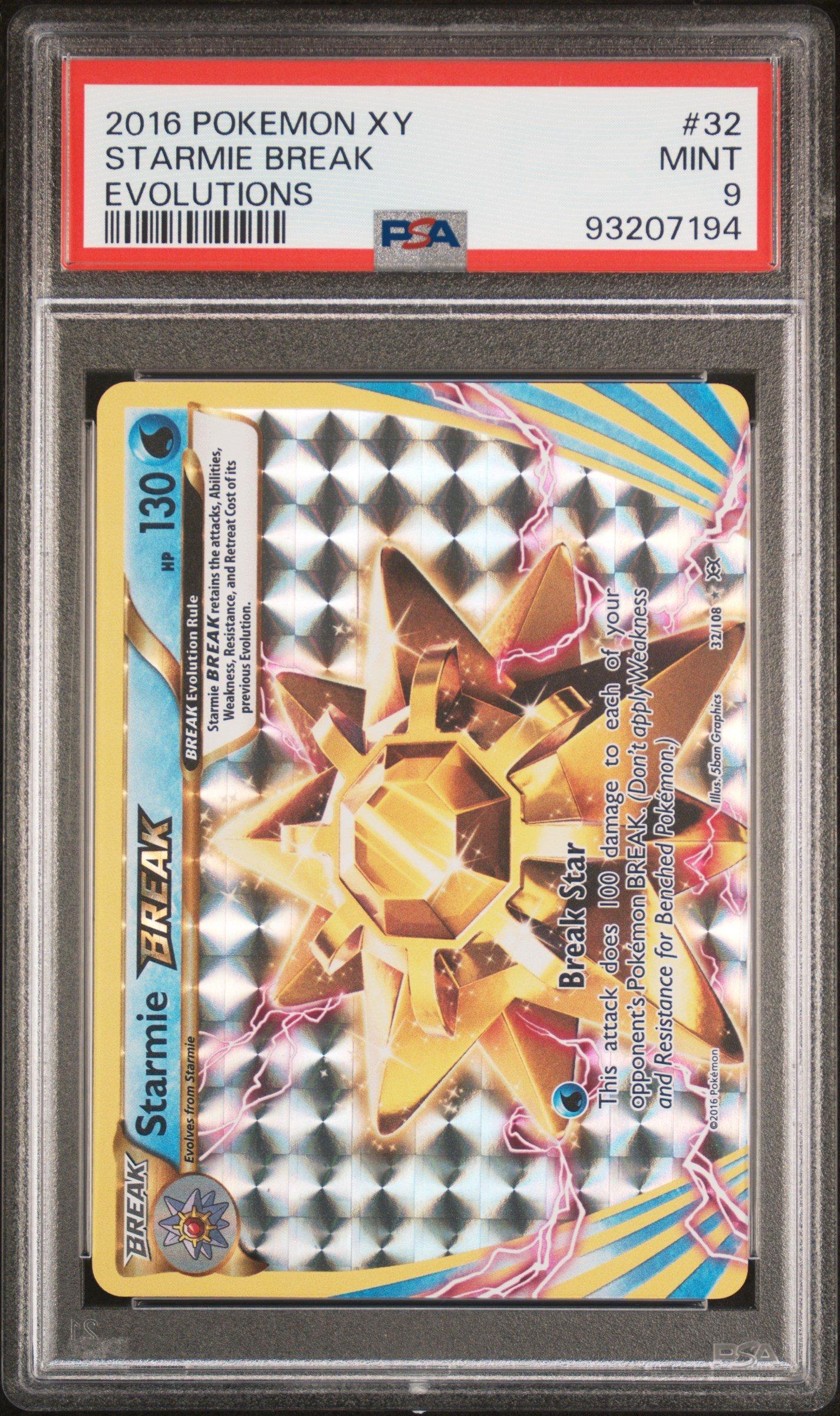 2016 Pokemon Xy Evolutions 32 Starmie Break PSA 9 | GameStop