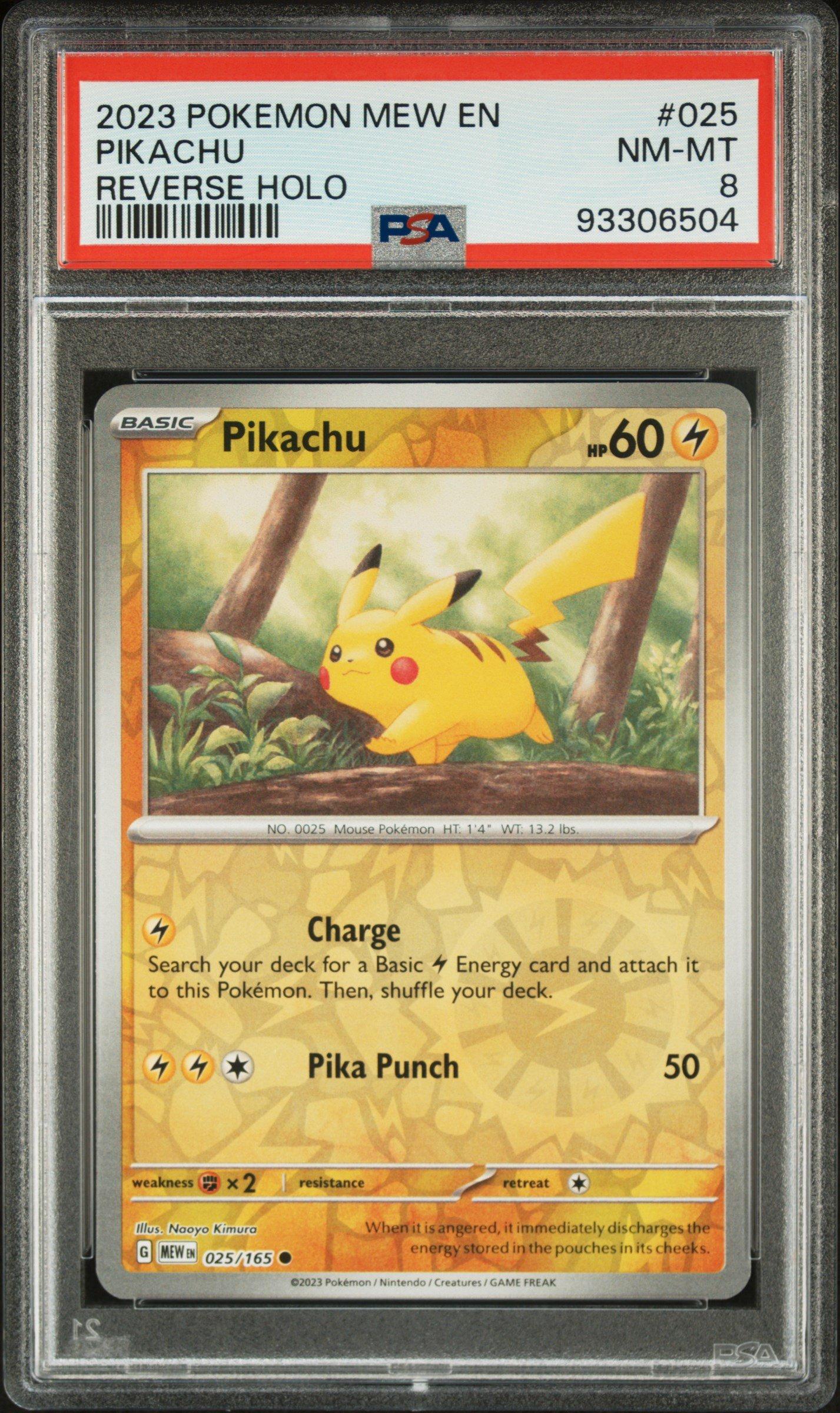 2023 Pokemon Mew En-151 025 Pikachu Reverse Holo PSA 8 | GameStop