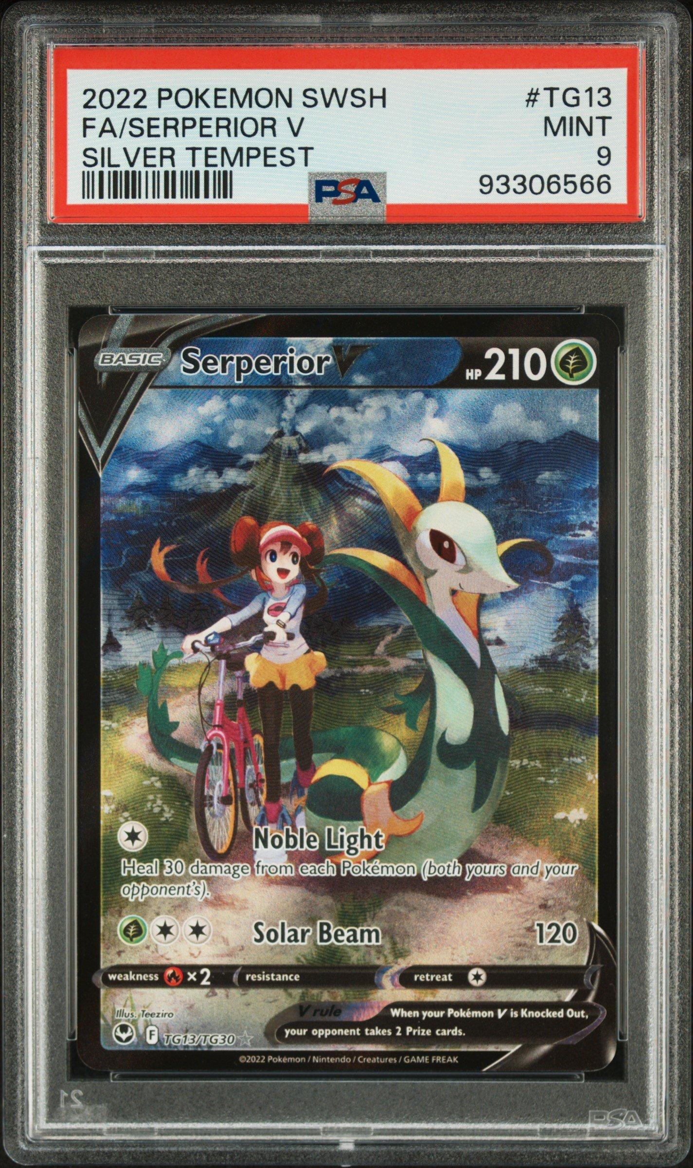 2022 Pokemon Sword & Shield Silver Tempest Tg13 Full Art/serperior V ...
