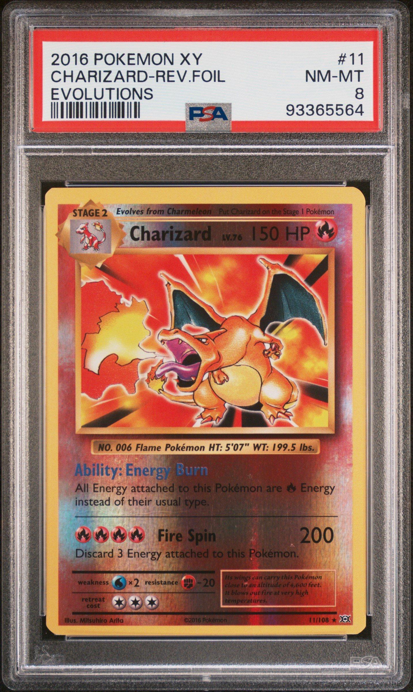 2016 Pokemon Xy Evolutions 11 Charizard PSA 8 | GameStop
