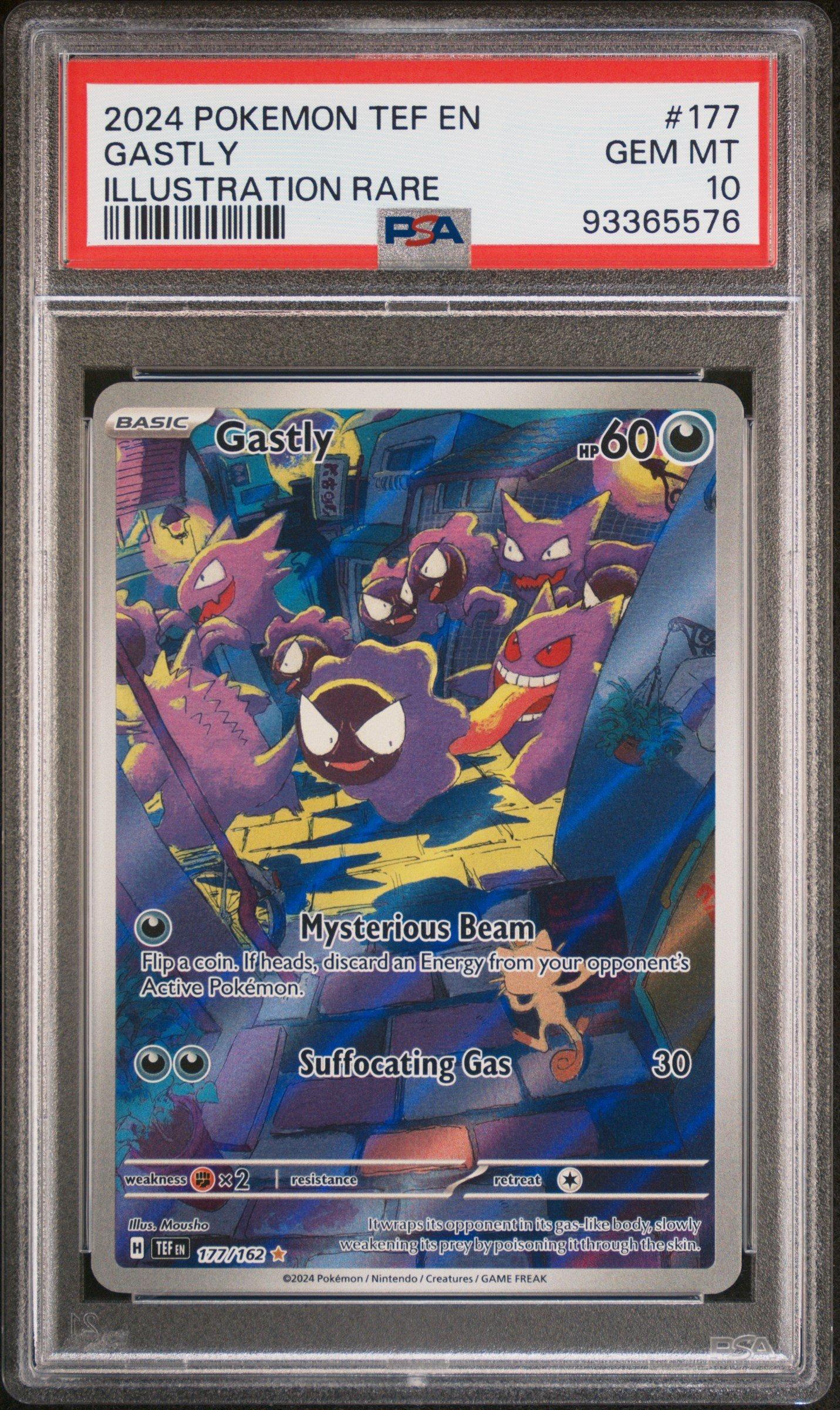 2024 Pokemon Tef En-temporal Forces 177 Gastly PSA 10 | GameStop