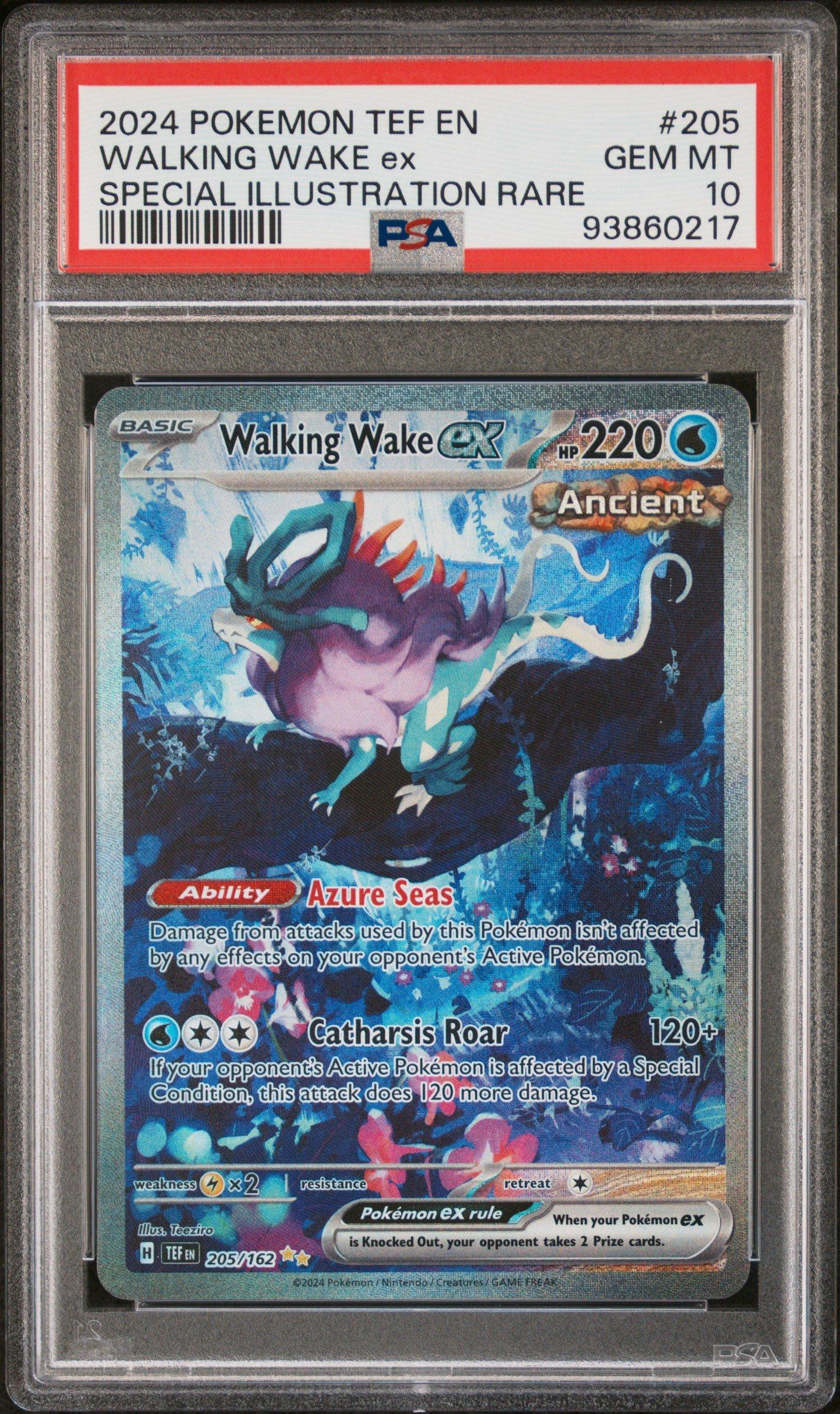 2024 Pokemon Tef En-temporal Forces 205 Walking Wake Ex Special ...