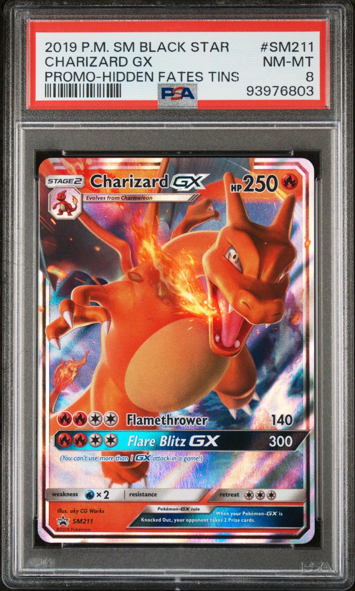 2019 Pokemon Sm Black Star Promo Sm211 Charizard Gx Hidden Fates Tins ...