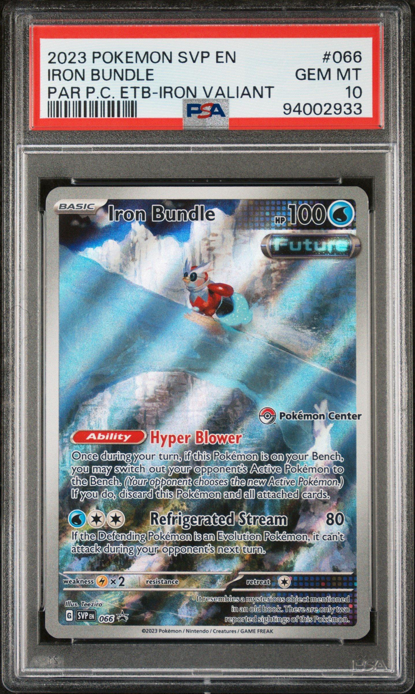 2023 Pokemon Svp En-sv Black Star Promo 066 Iron Bundle Paradox Rift ...