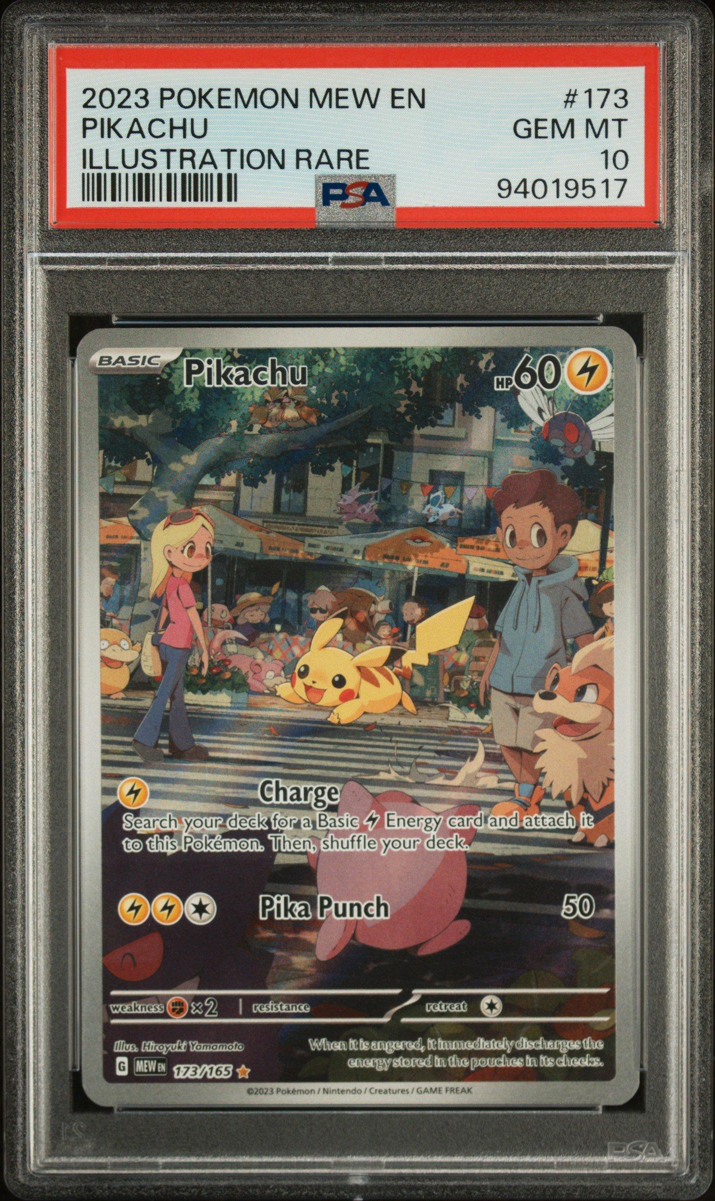 2023 Pokemon Mew En-151 173 Pikachu Illustration Rare PSA 10 | GameStop
