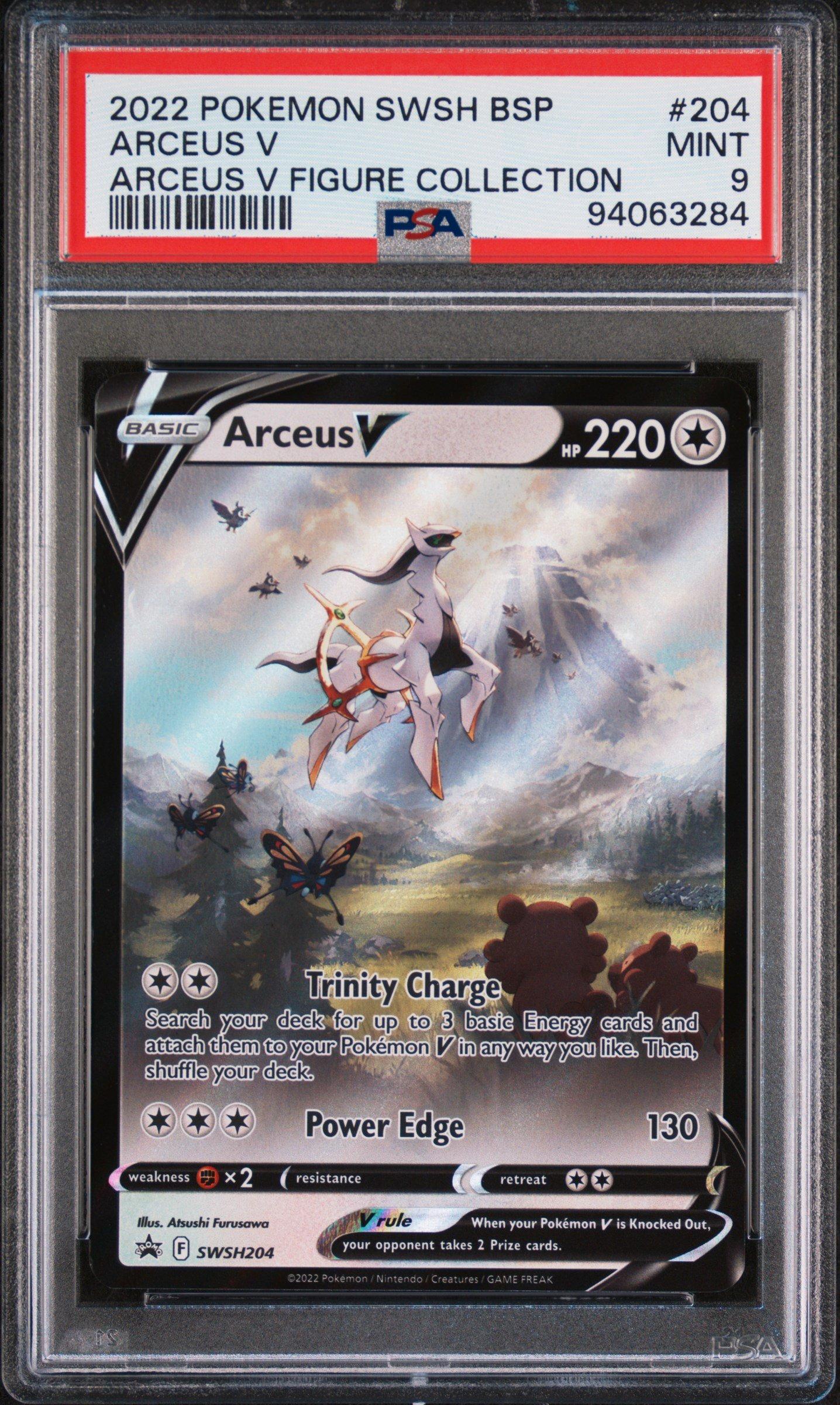 2022 Pokemon Swsh Black Star Promo 204 Arceus V Arceus V Figure ...