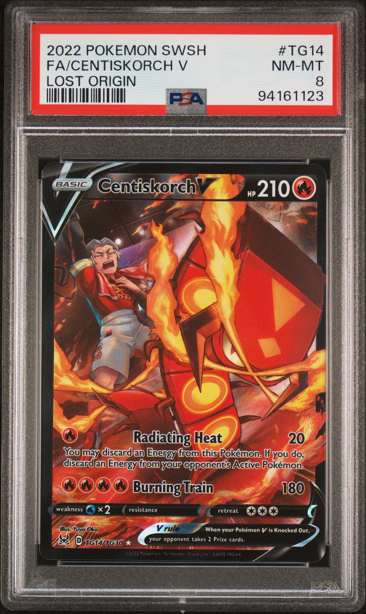 2022 Pokemon Sword & Shield Lost Origin Tg14 Full Art/centiskorch V PSA ...