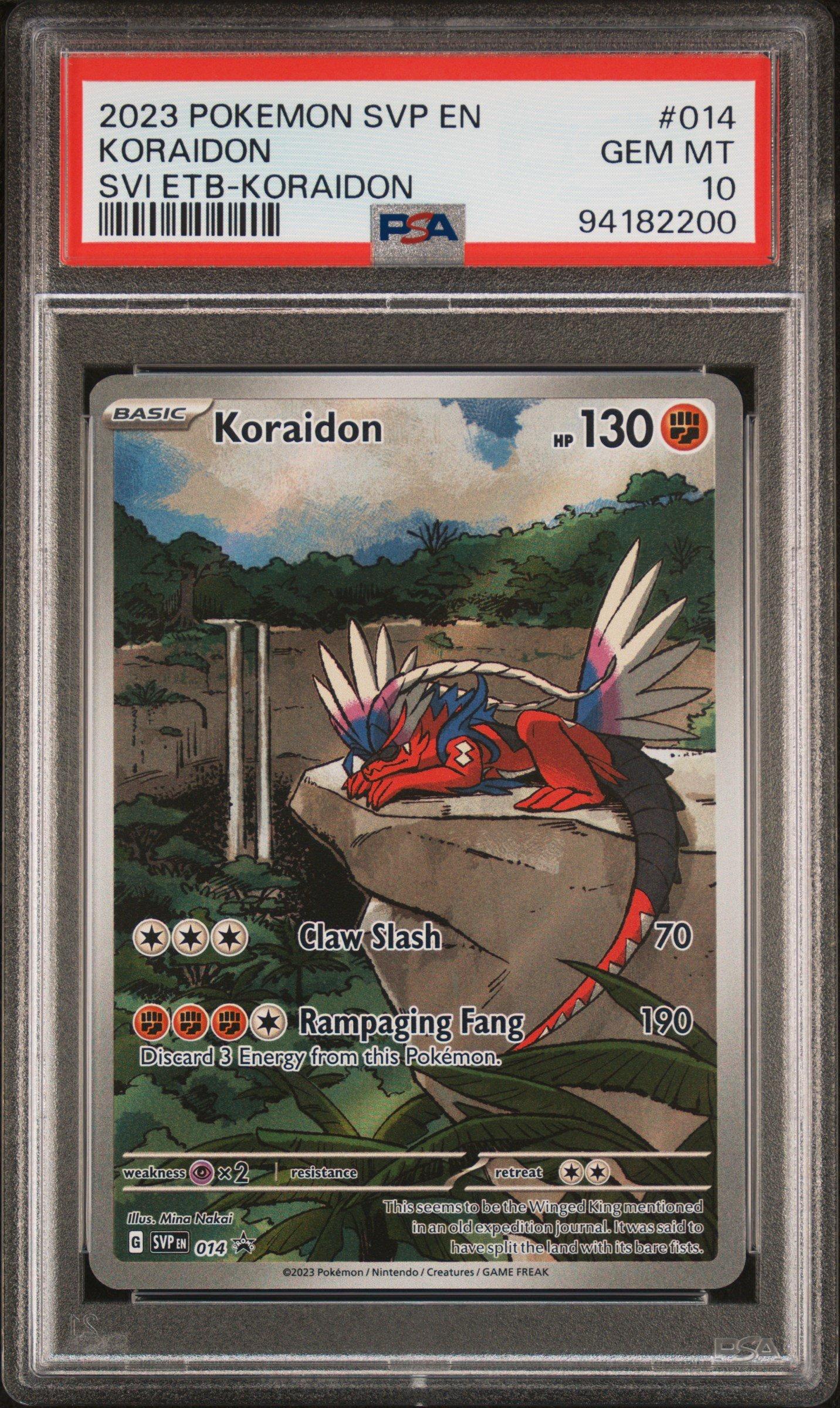 2023 Pokemon Svp En-sv Black Star Promo 014 Koraidon Scarlet & Violet ...