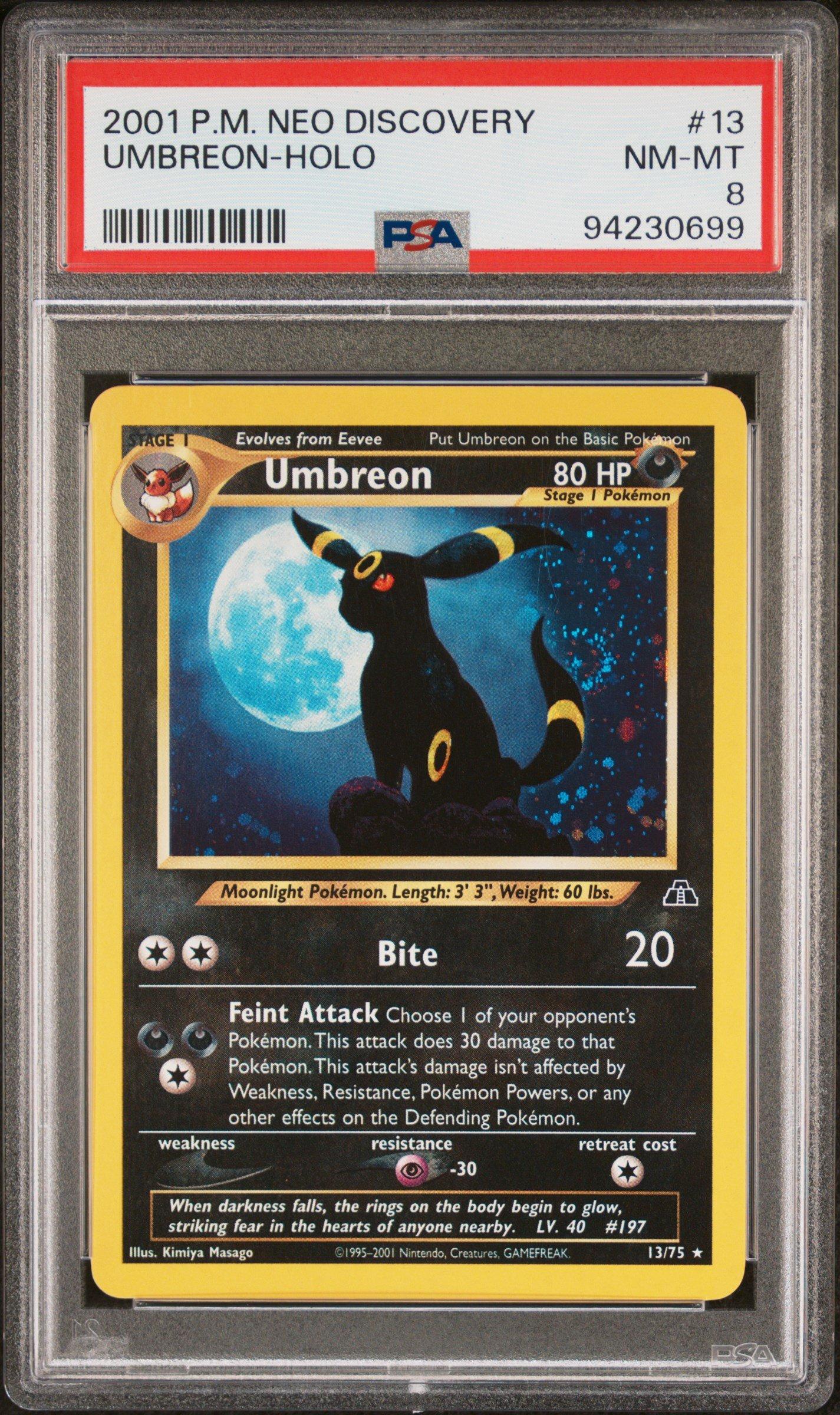 2001 Pokemon Neo Discovery 13 Umbreon-holo PSA 8 | GameStop