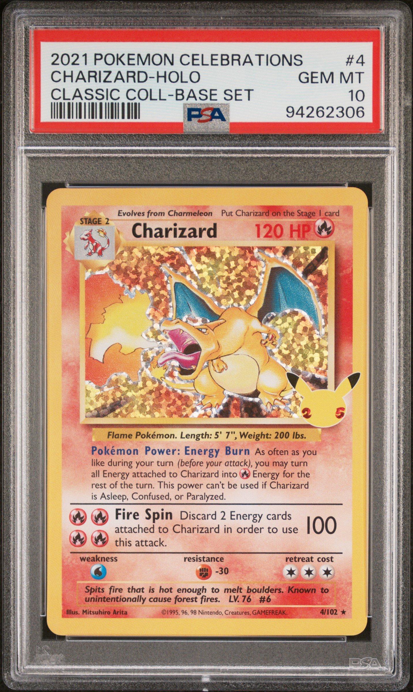 2021 Pokemon Celebrations Classic Collection 4 Charizard-holo PSA 10 | GameStop