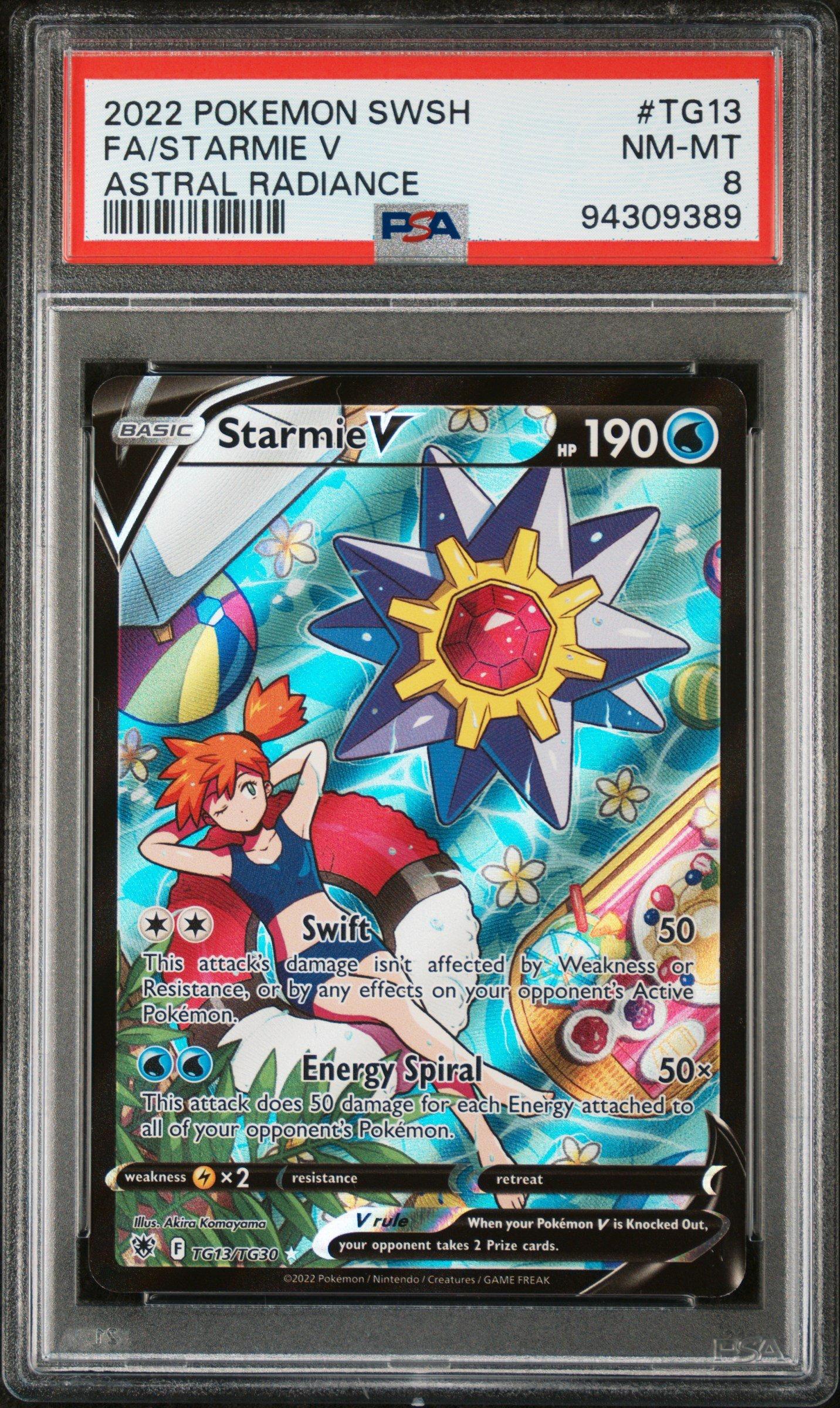 2022 Pokemon Sword & Shield Astral Radiance Tg13 Full Art/starmie V PSA ...