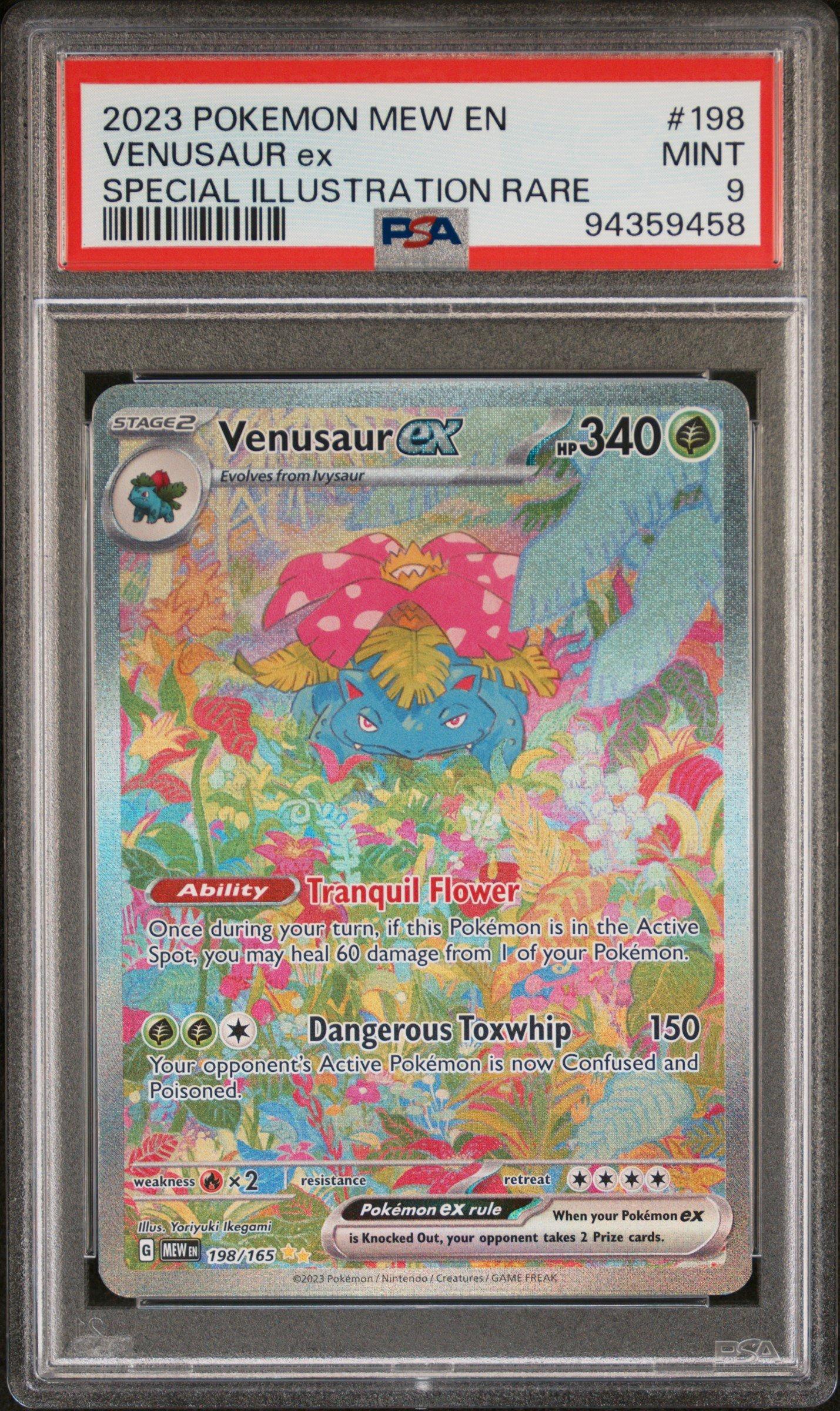 2023 Pokemon Mew En-151 198 Venusaur Ex Special Illustration Rare PSA 9 ...