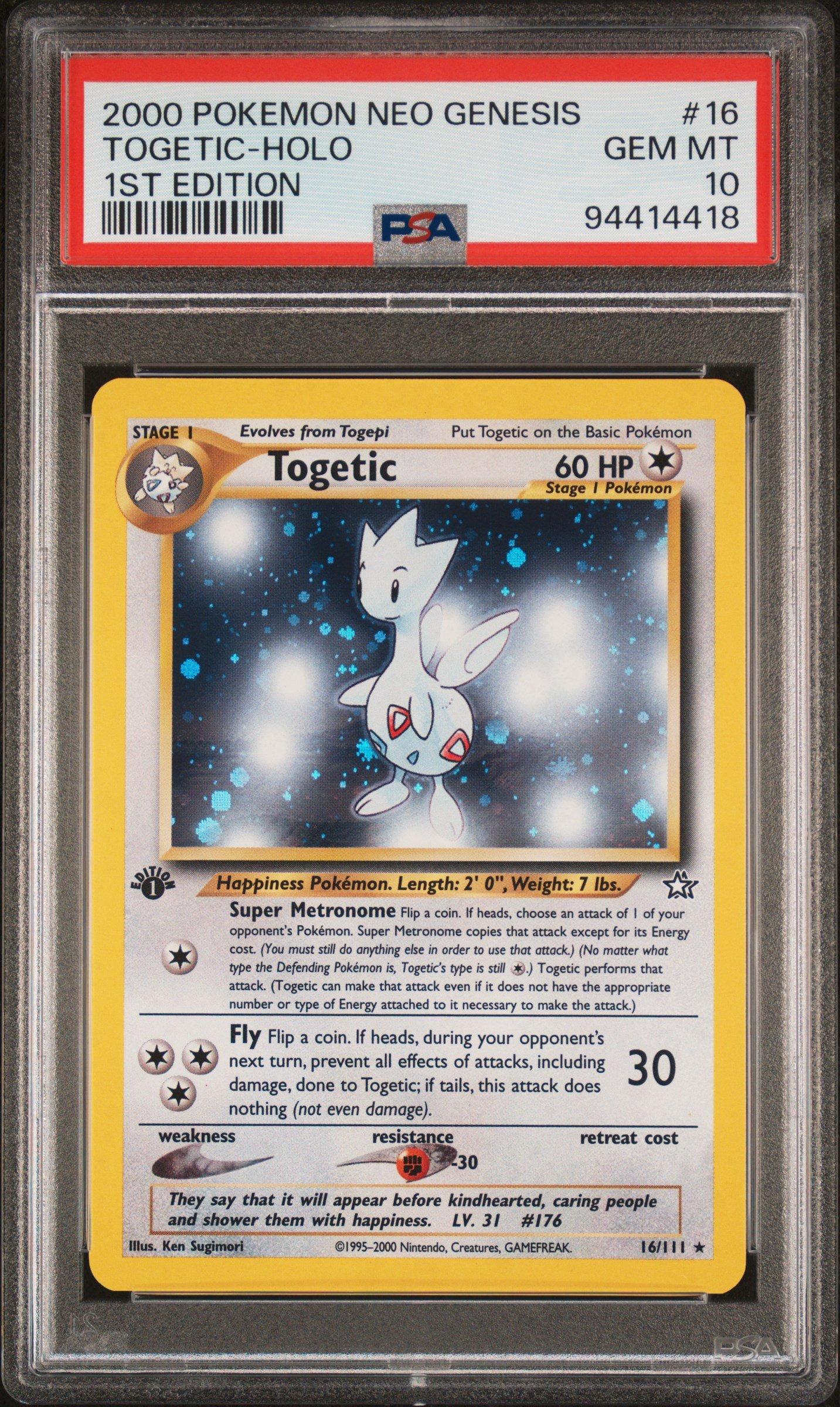 2000 Pokemon Neo Genesis 1st Edition 16 Togetic-holo PSA 10 | GameStop