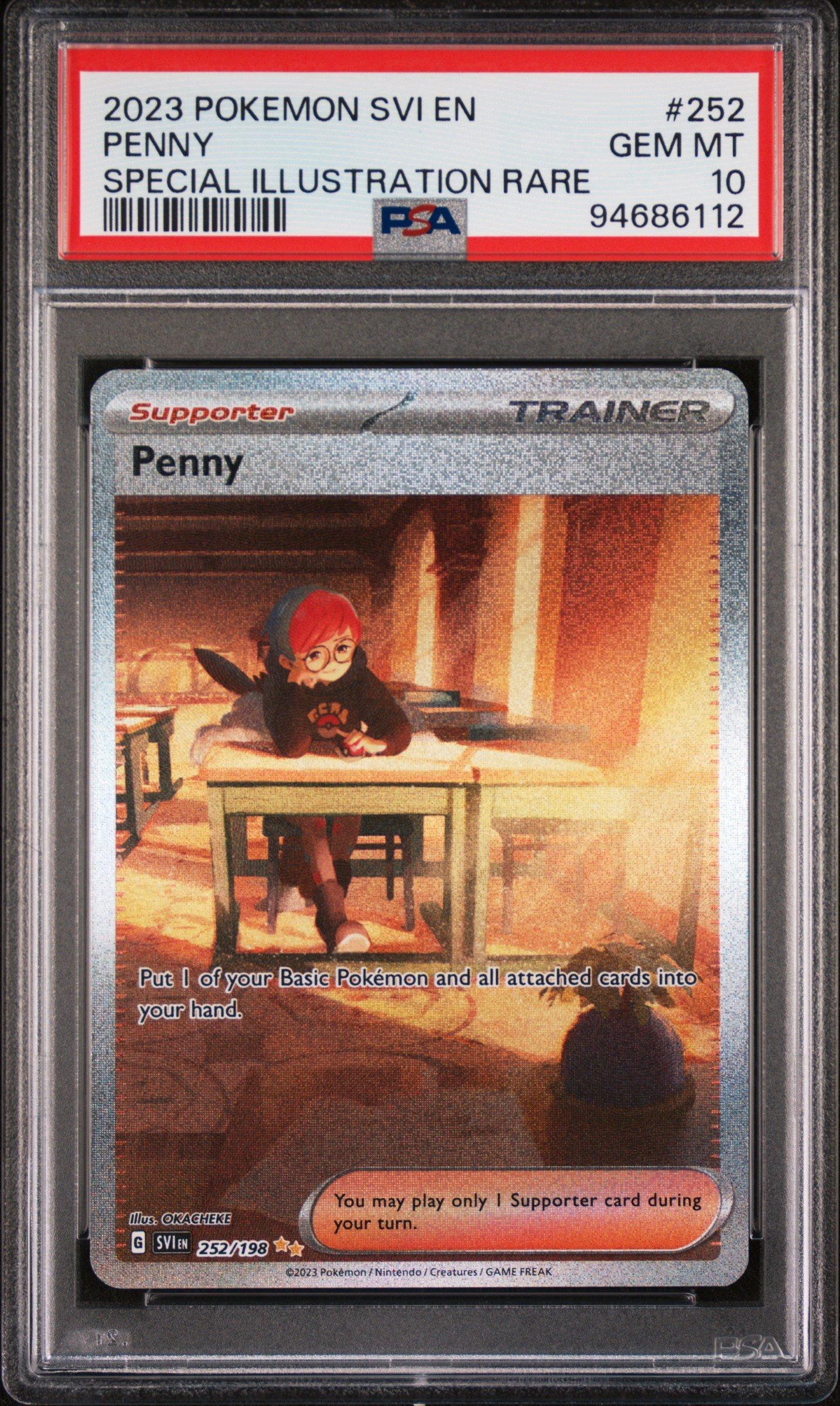 2023 Pokemon Svi En-scarlet & Violet 252 Penny Special Illustration ...