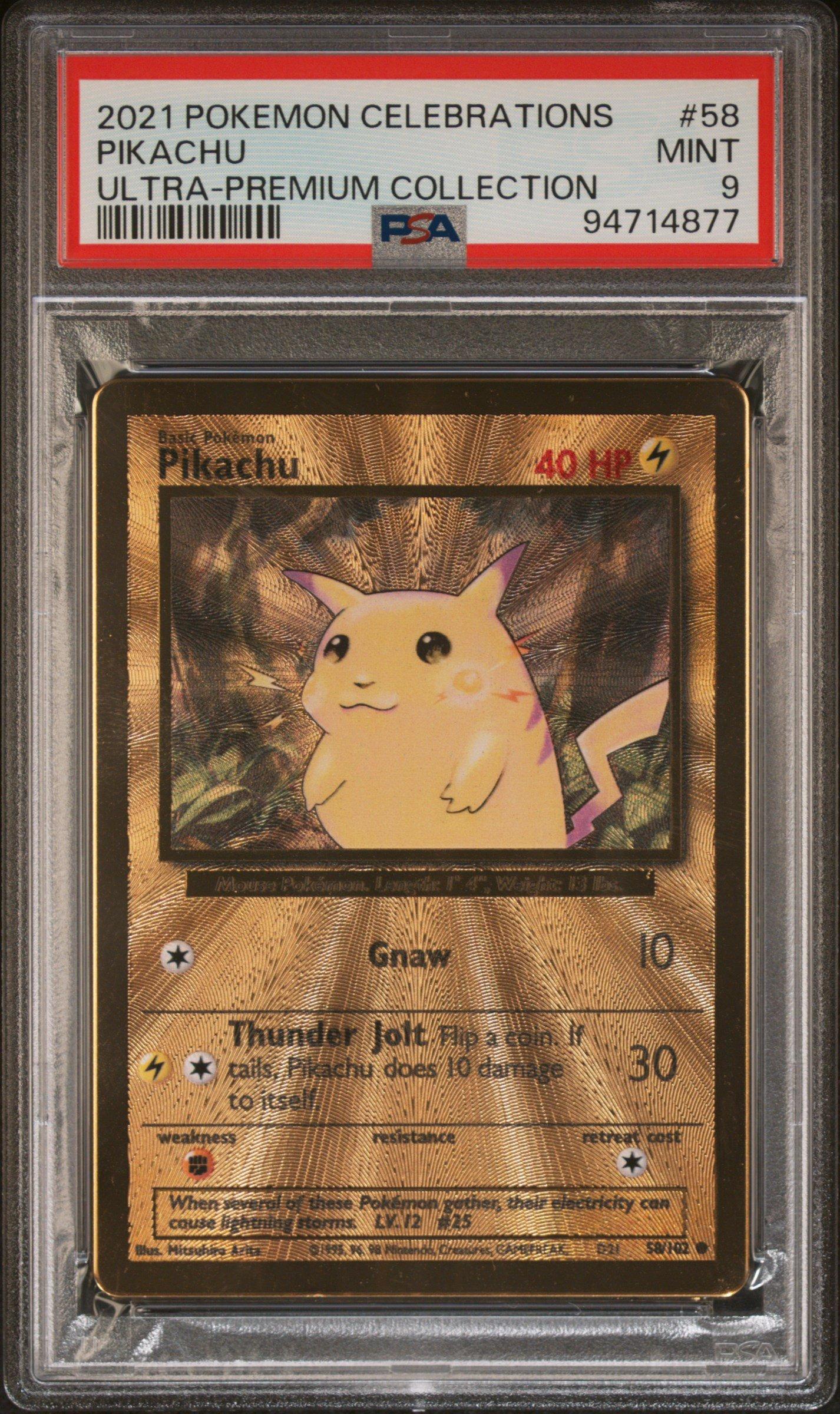2021 Pokemon Celebrations Ultra-premium Collection 58 Pikachu PSA 9 ...