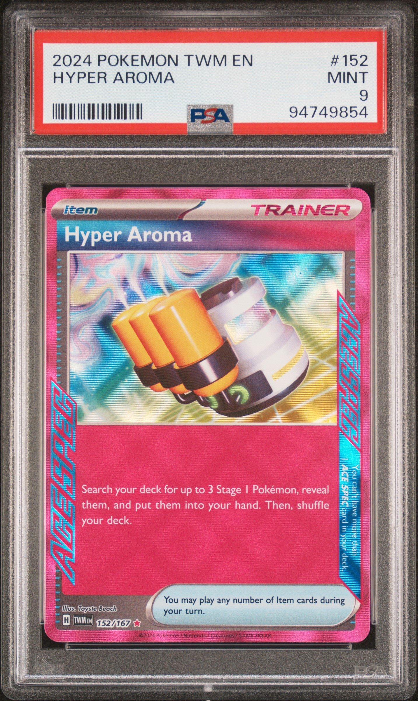 2024 Pokemon Twm En-twilight Masquerade 152 Hyper Aroma PSA 9 | GameStop