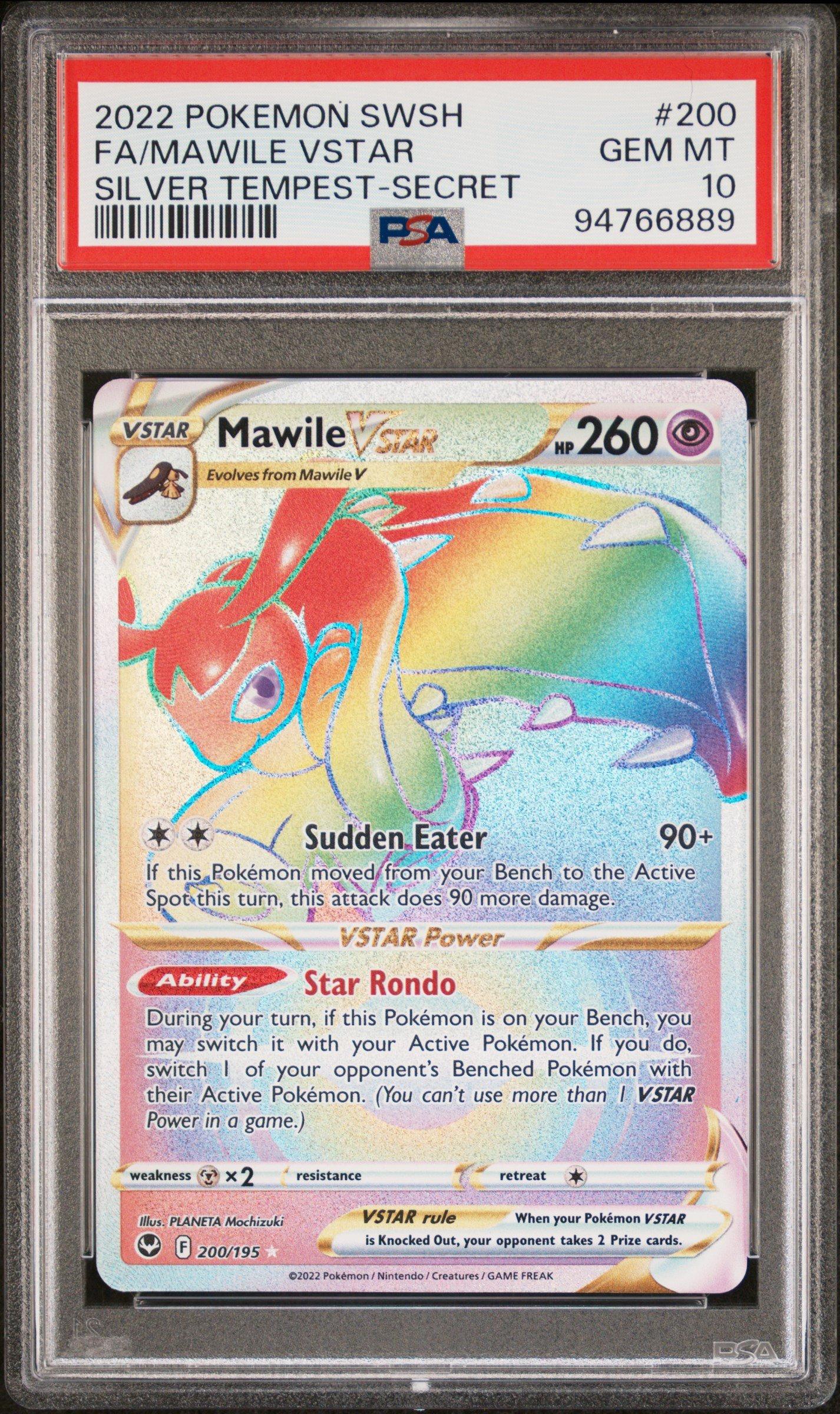 2022 Pokemon Sword & Shield Silver Tempest 200 Full Art/mawile Vstar Secret PSA 10 | GameStop
