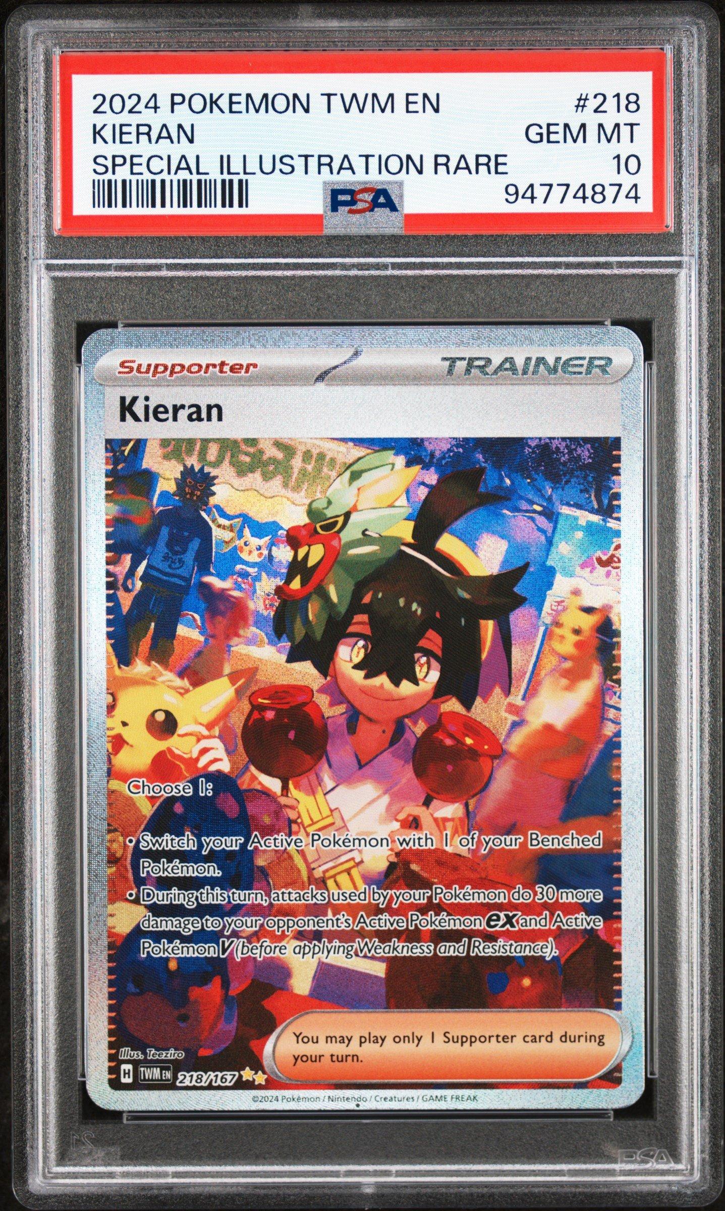 2024 Pokemon Twm En-twilight Masquerade 218 Kieran Special Illustration ...