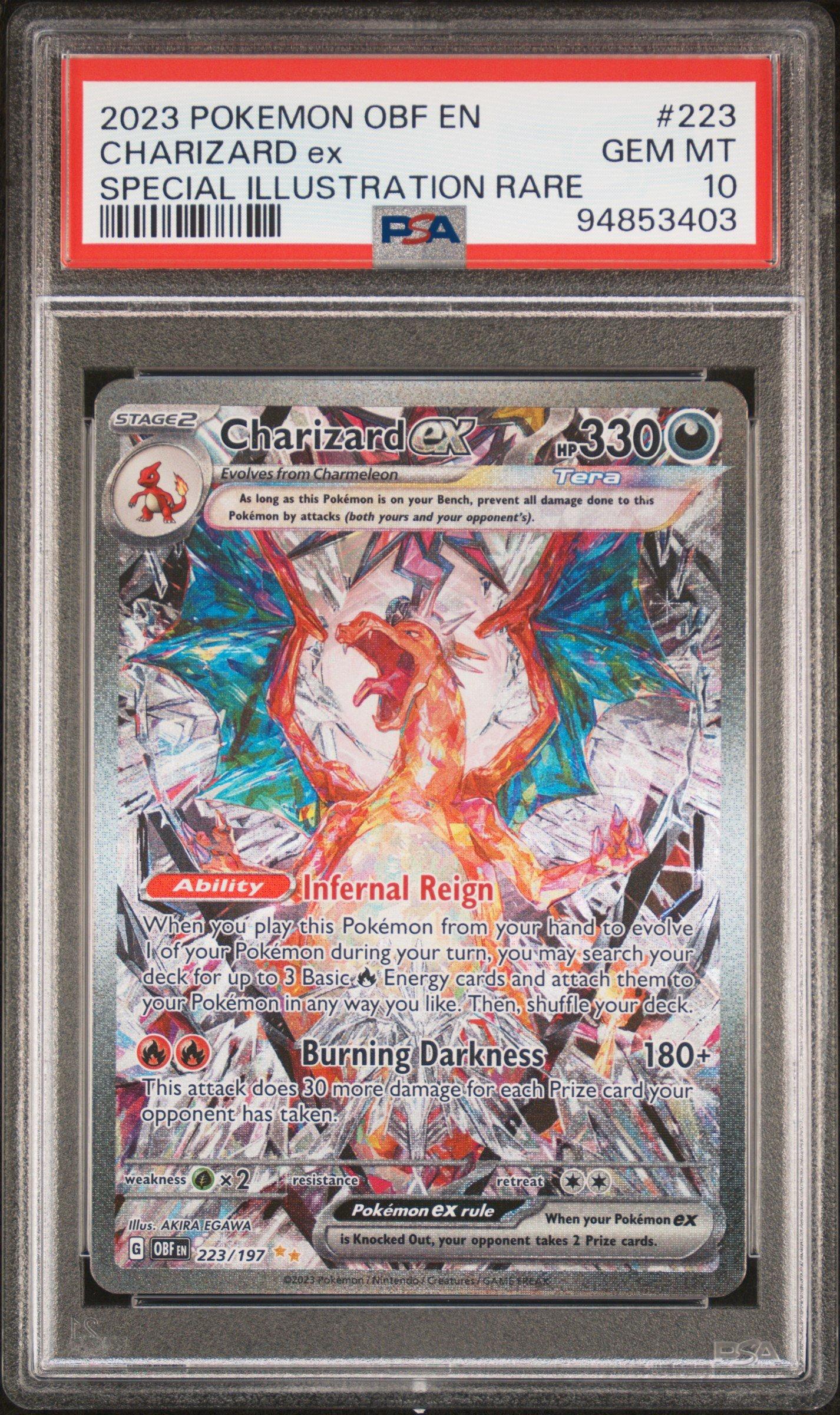 2023 Pokemon Obf En-obsidian Flames 223 Charizard Ex Special ...