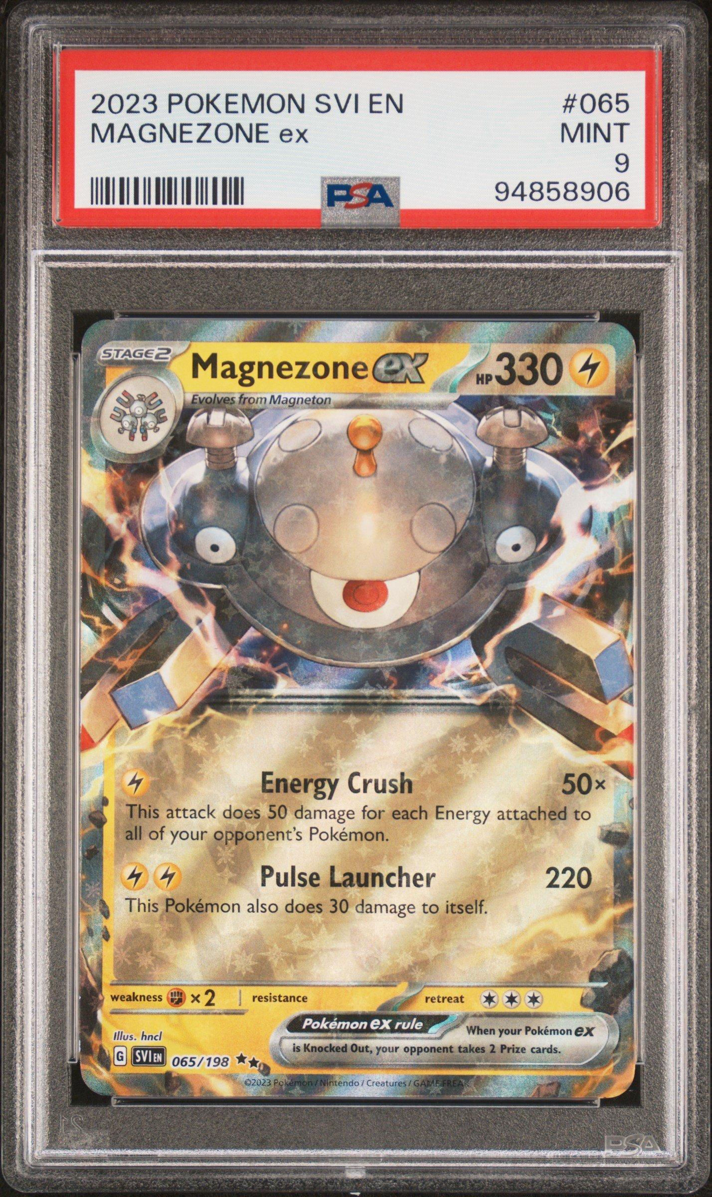 2023 Pokemon Svi En-scarlet & Violet 065 Magnezone Ex PSA 9 | GameStop