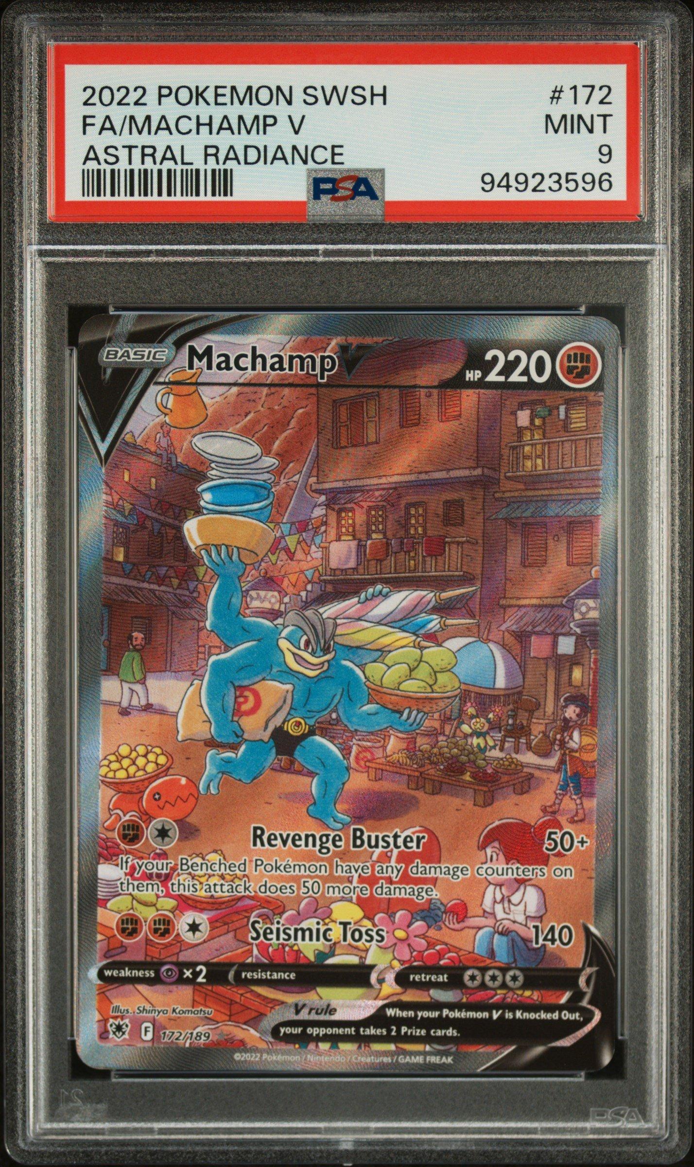 2022 Pokemon Sword & Shield Astral Radiance 172 Full Art/machamp V PSA ...