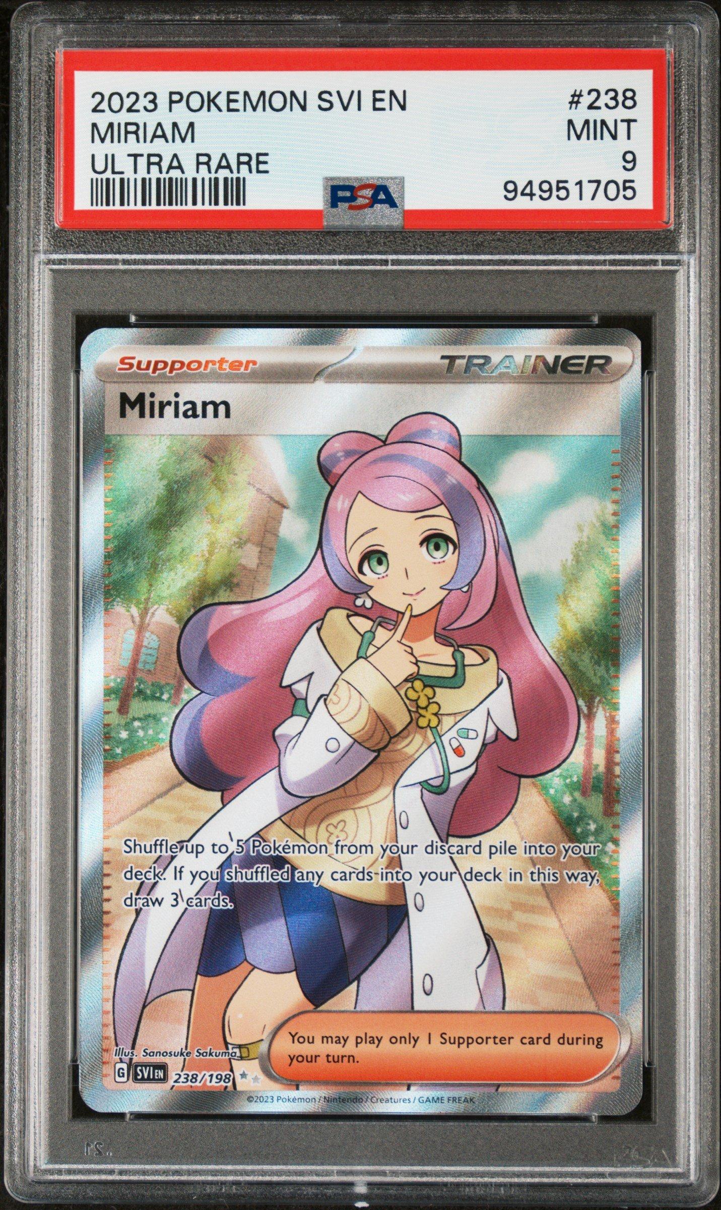 2023 Pokemon Svi En-scarlet & Violet 238 Miriam Ultra Rare PSA 9 | GameStop